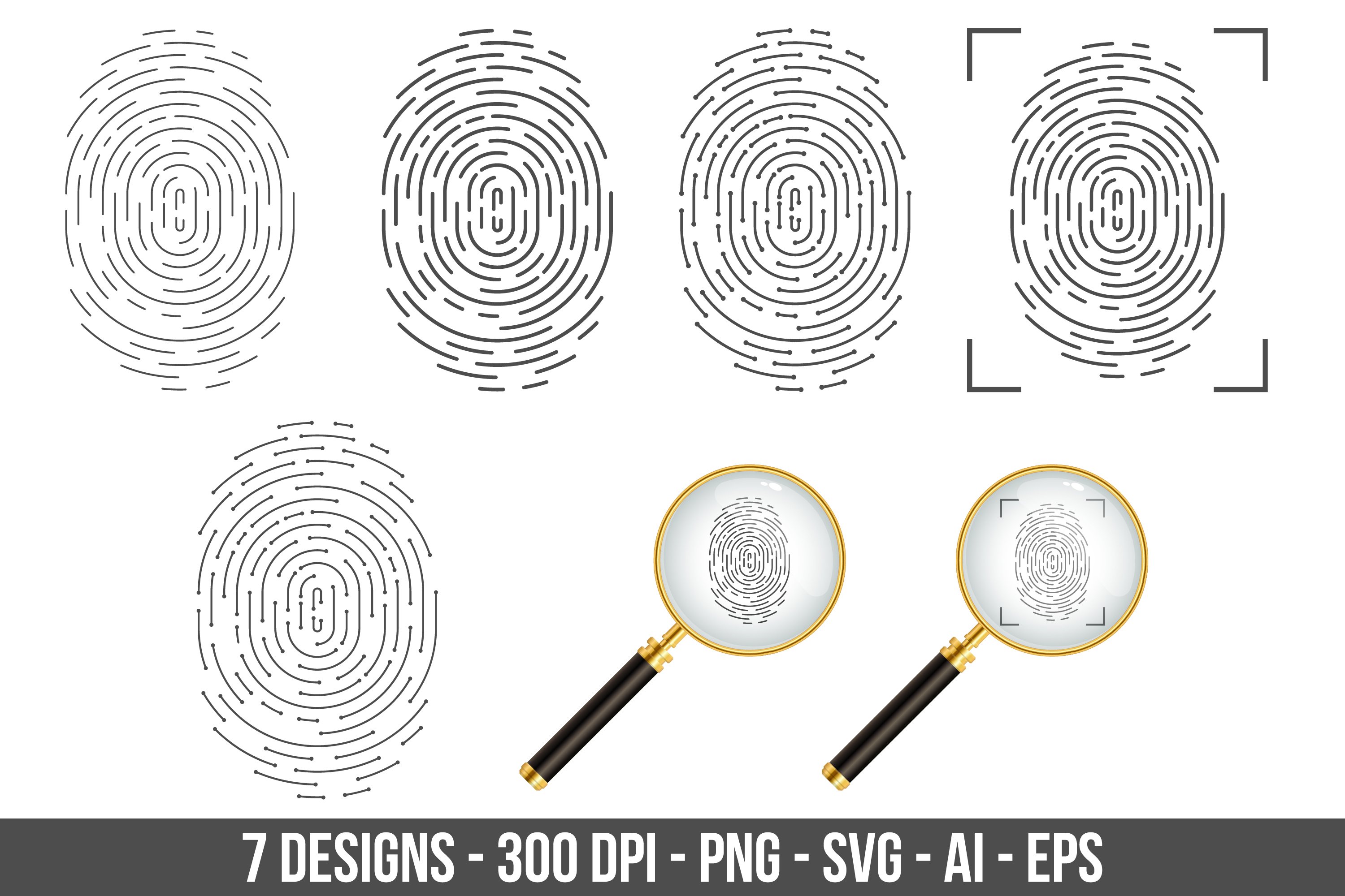 Fingerprints Clip Art