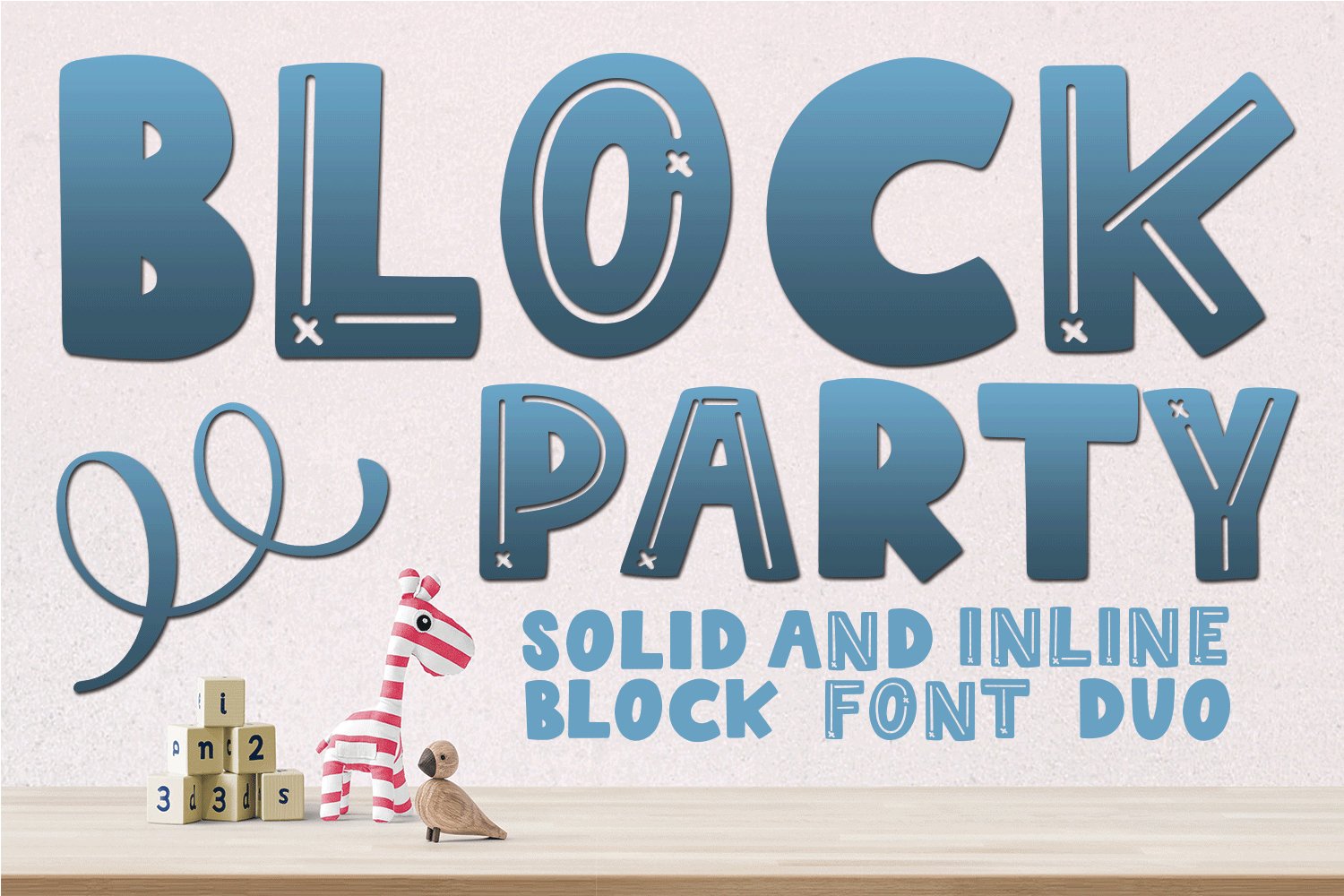 Web Font Block Party - Solid and Inline Font Duo