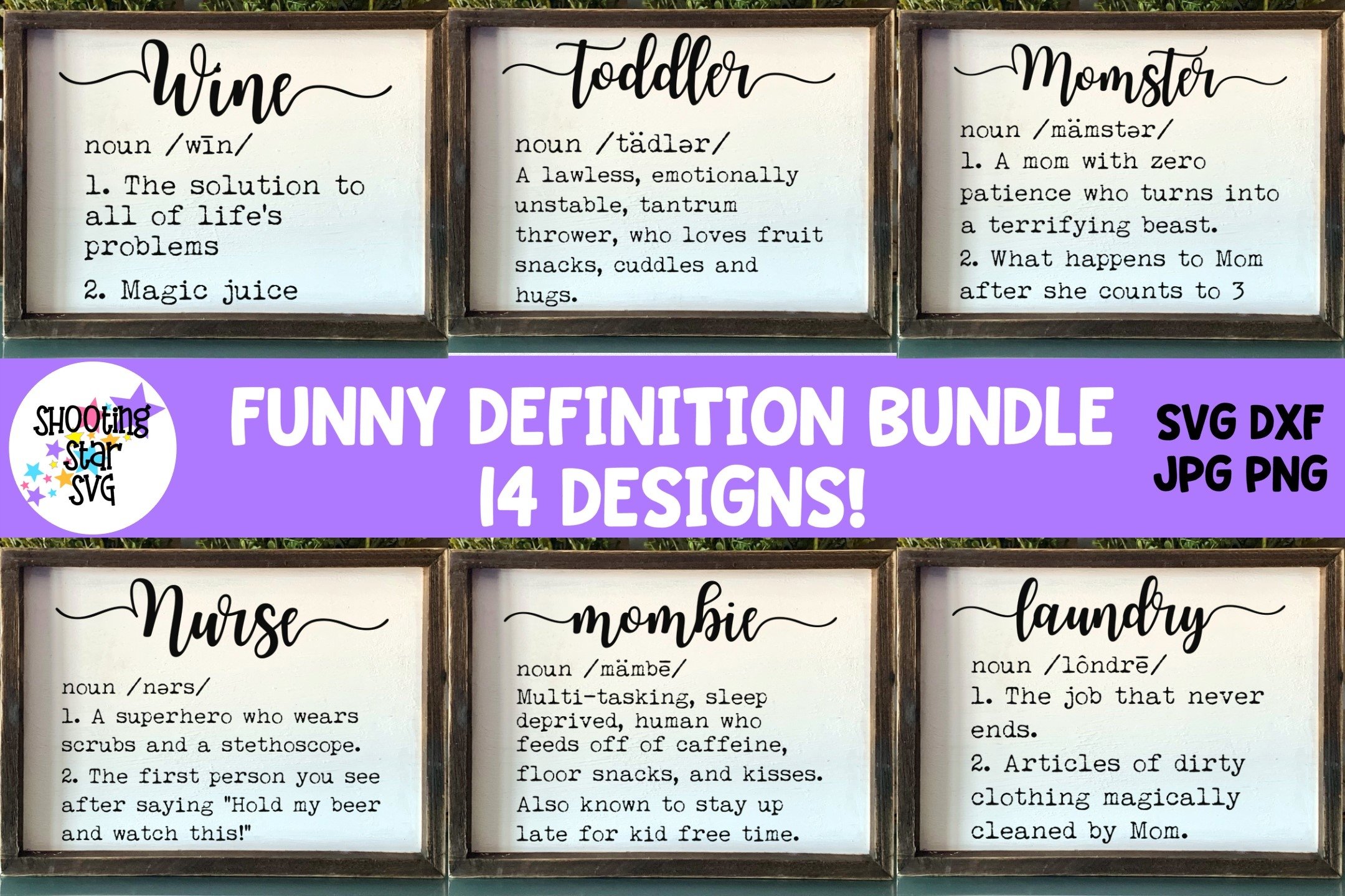Funny Definition SVG Bundle - Home Decor SVG Bundle (349189) | Cut ...