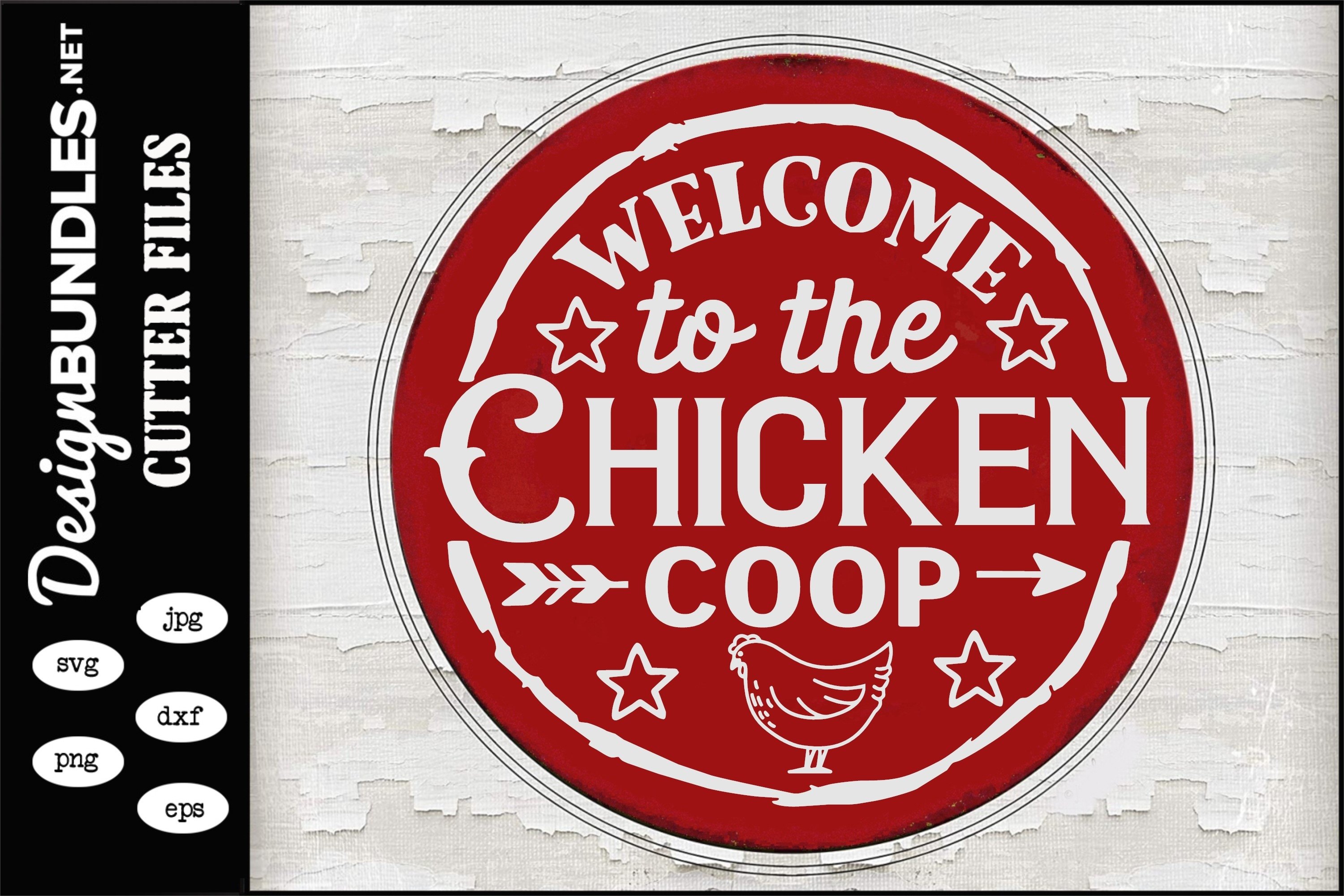 Chicken Coop-Round SVG