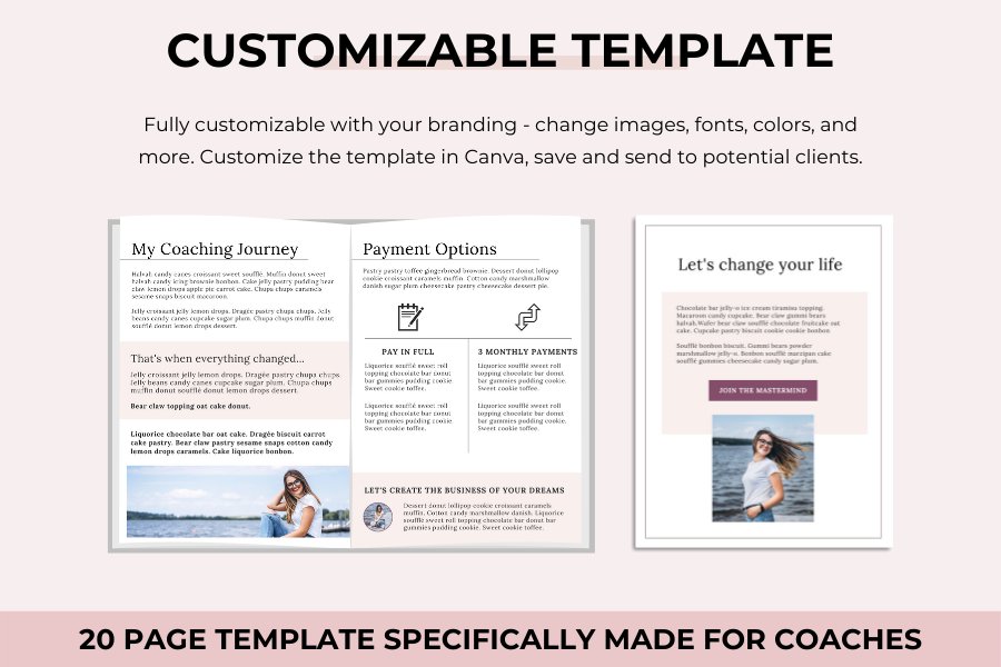 Coaching Service Package Template | Pricing Guide Template (768531 ...