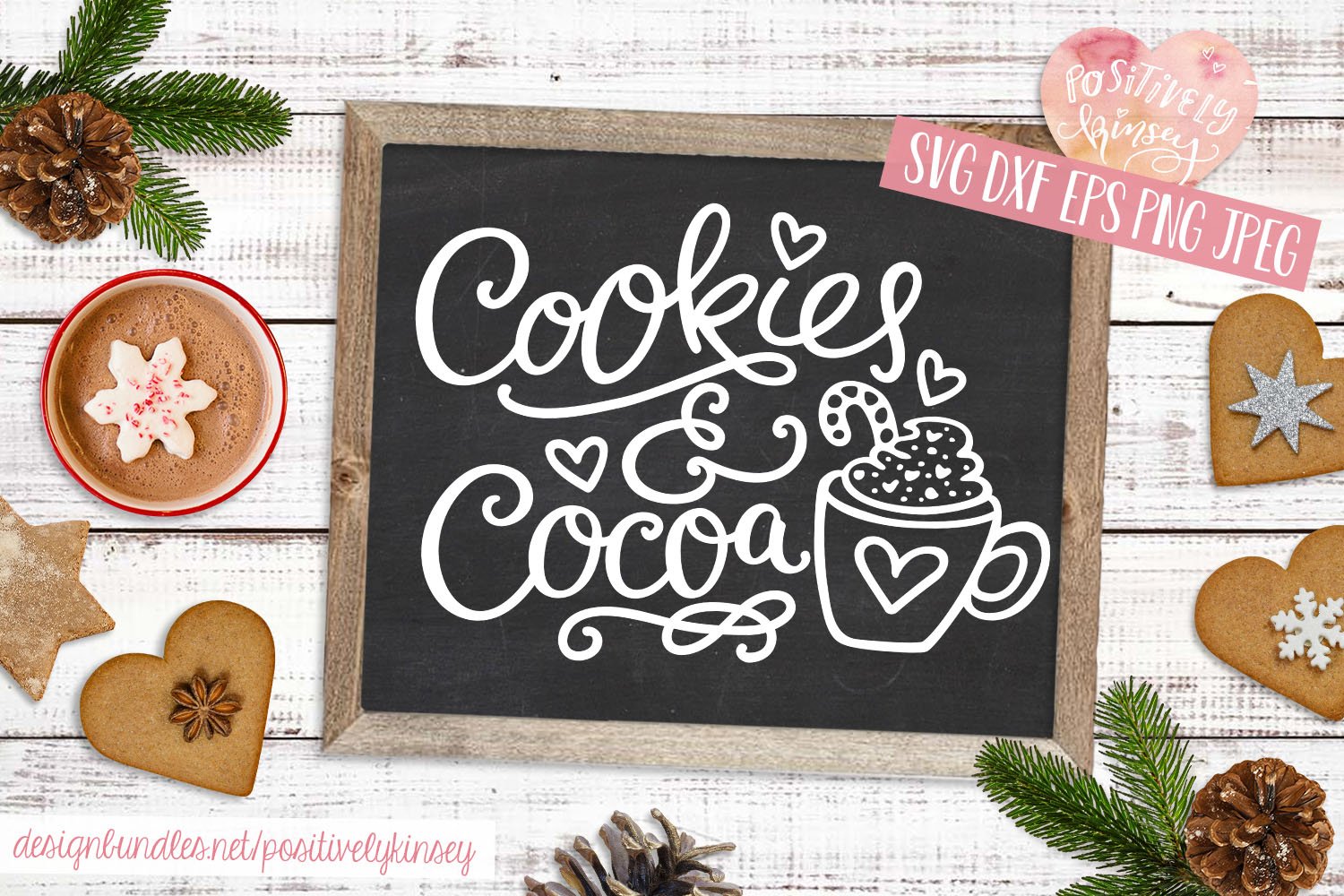 Cookies and Cocoa SVG DXF PNG EPS, Christmas Baking SVG File (356059 ...