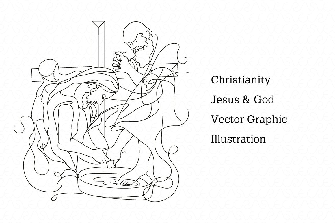 Jesus christ vector illustrations pack (180679) | Illustrations ...