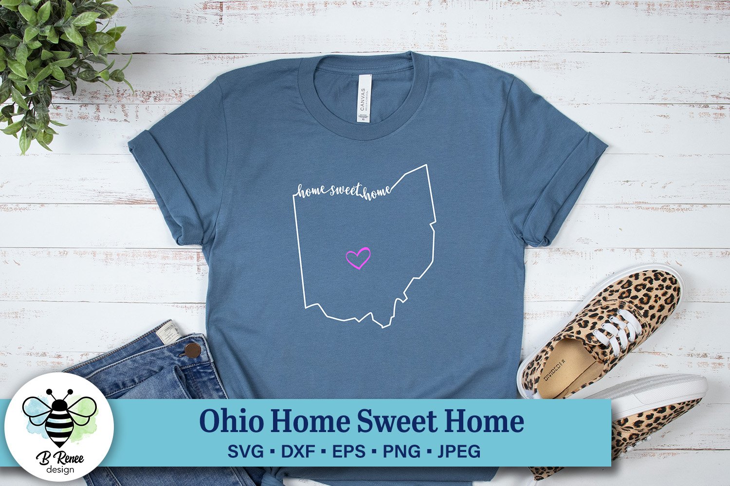 Ohio Home Sweet Home SVG | State Pride SVG (1299745) | SVGs | Design ...