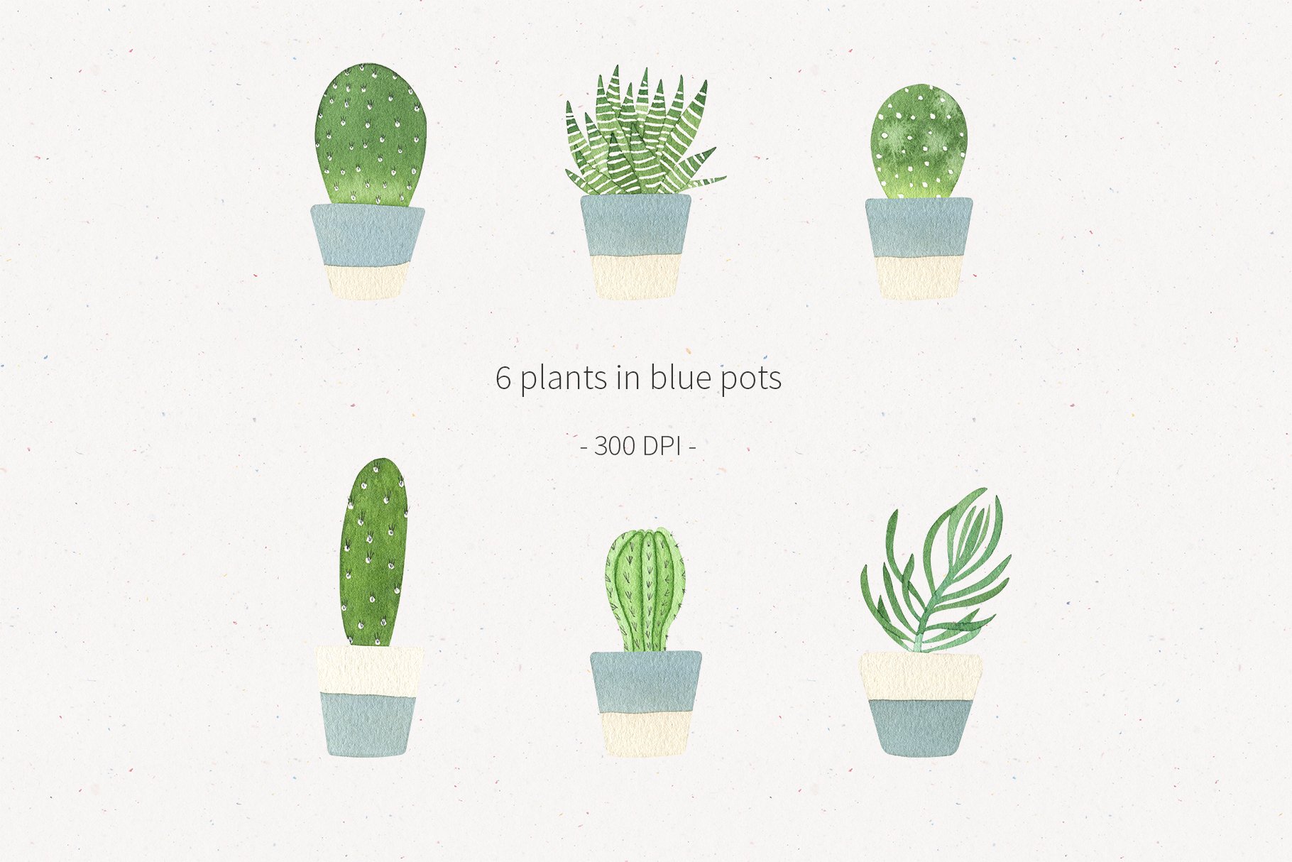 Succulent and cactus watercolor clipart (1163883) | Illustrations ...