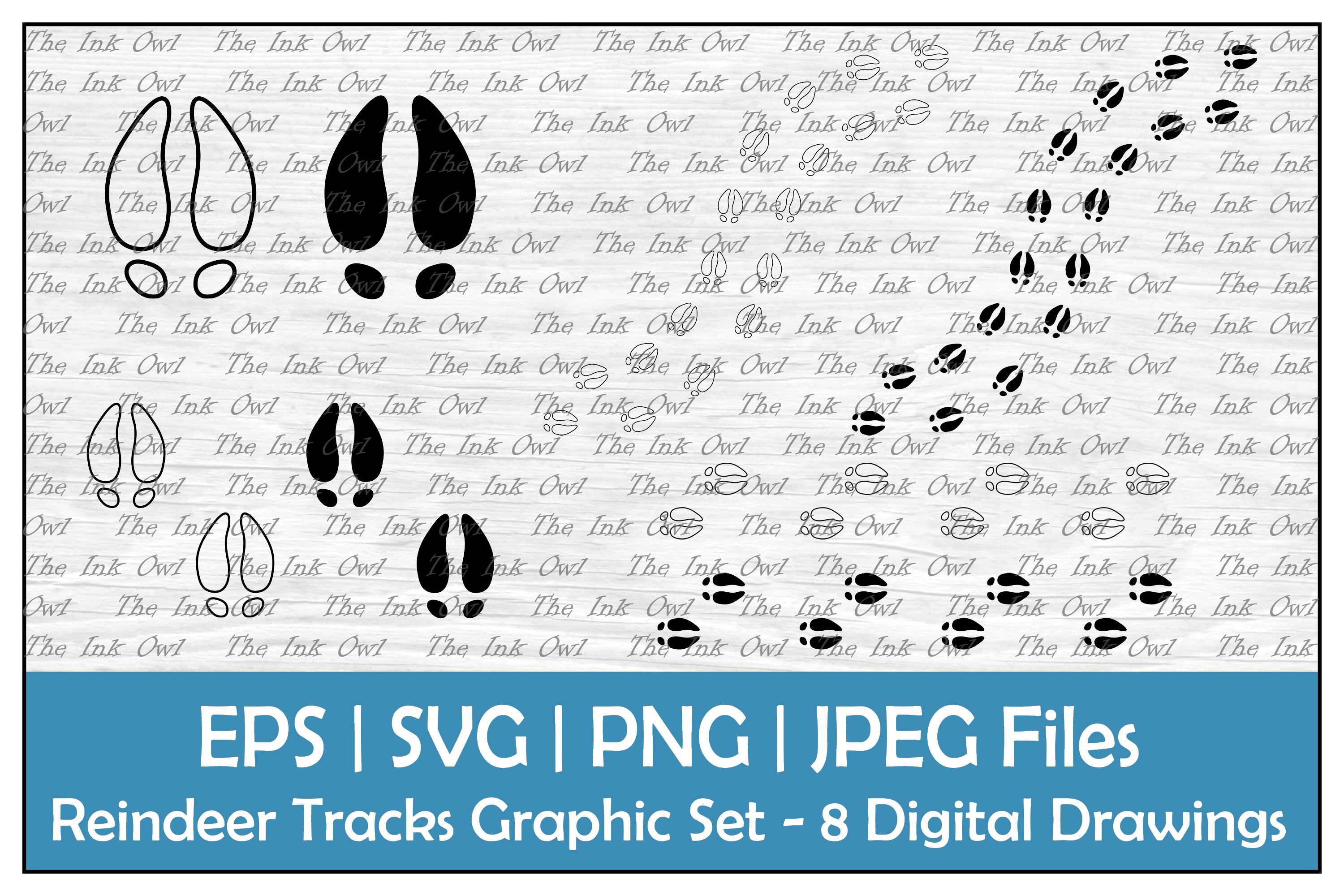 Deer Tracks Clip Art