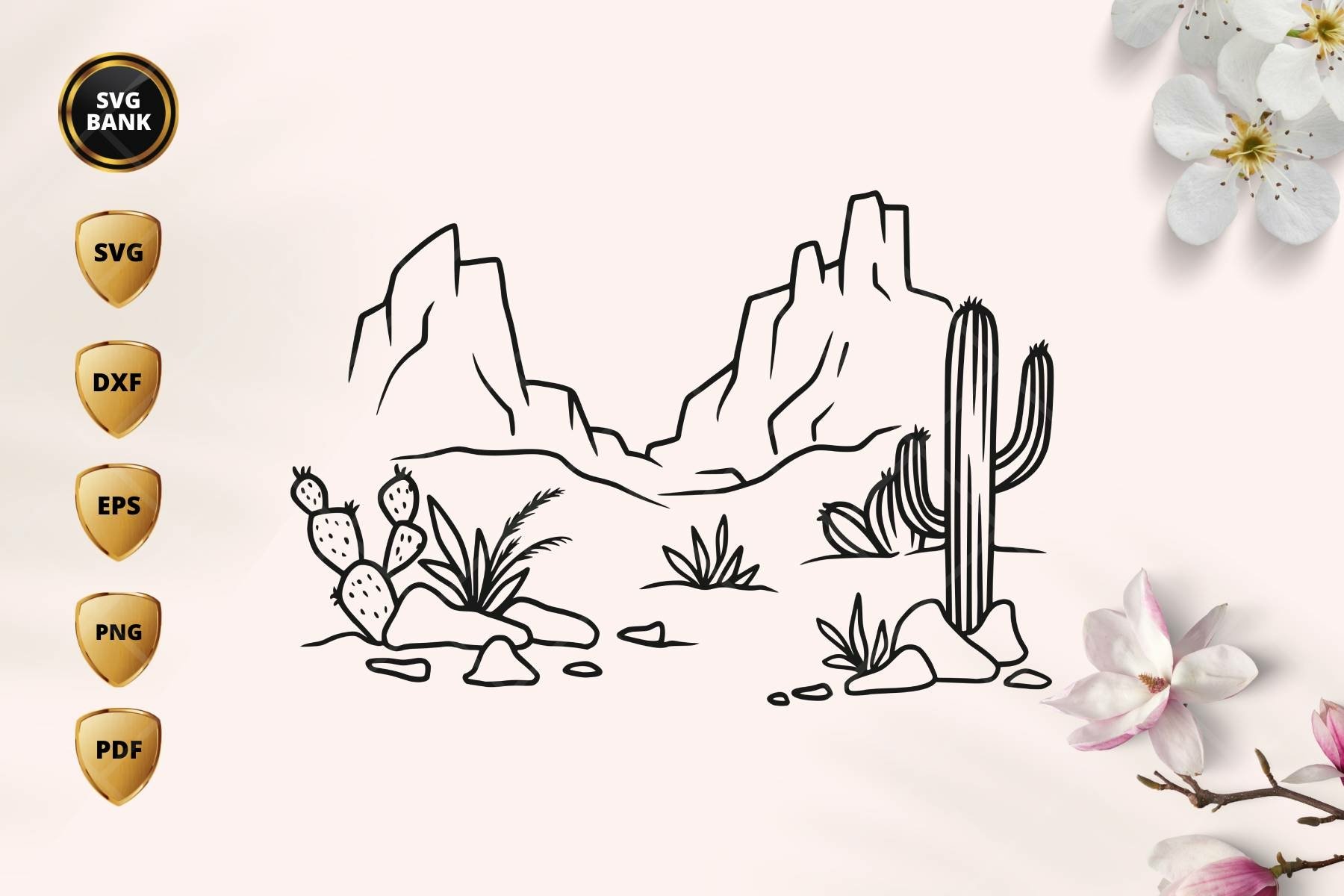 Desert Cutting File Desert png Desert Cutfile Desert Scene svg Desert ...