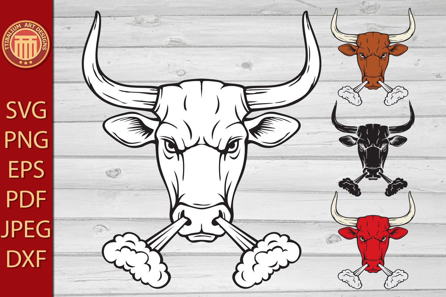 Angry Bull Head