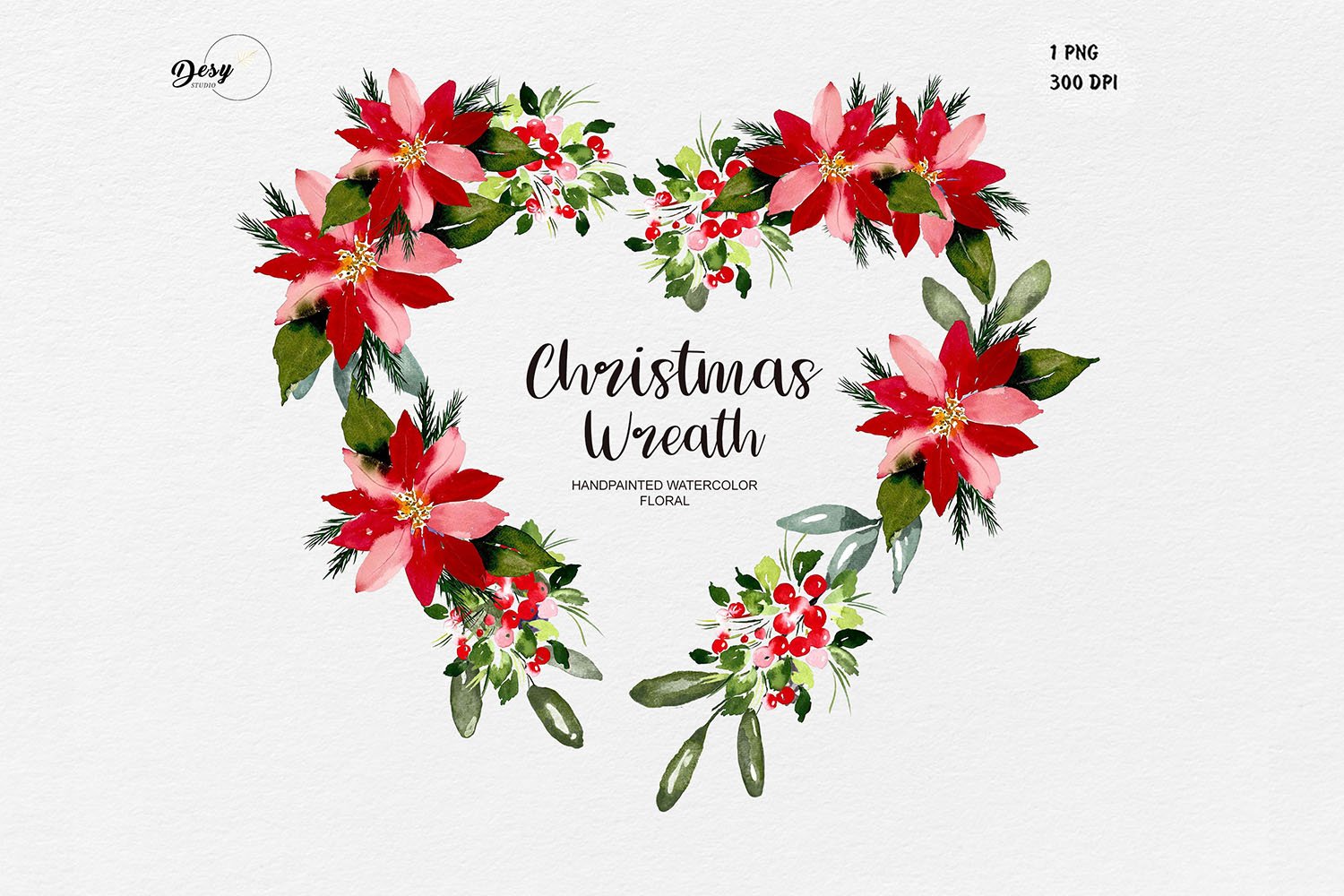 Holiday Wreath Clip Art