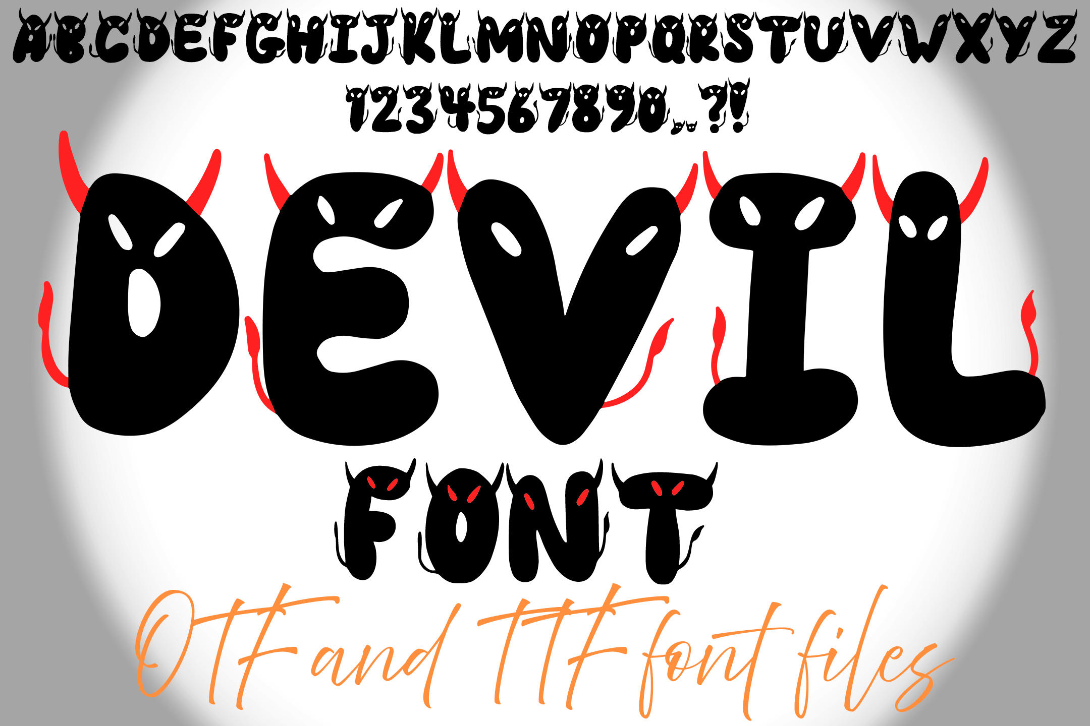 devil symbols font