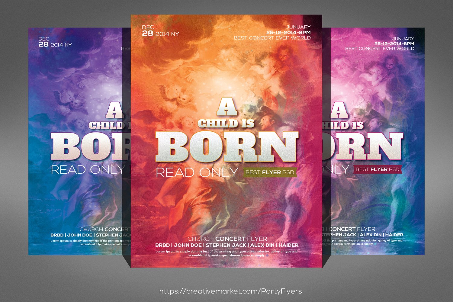 Child isborn Flyer (122702) | Flyers | Design Bundles