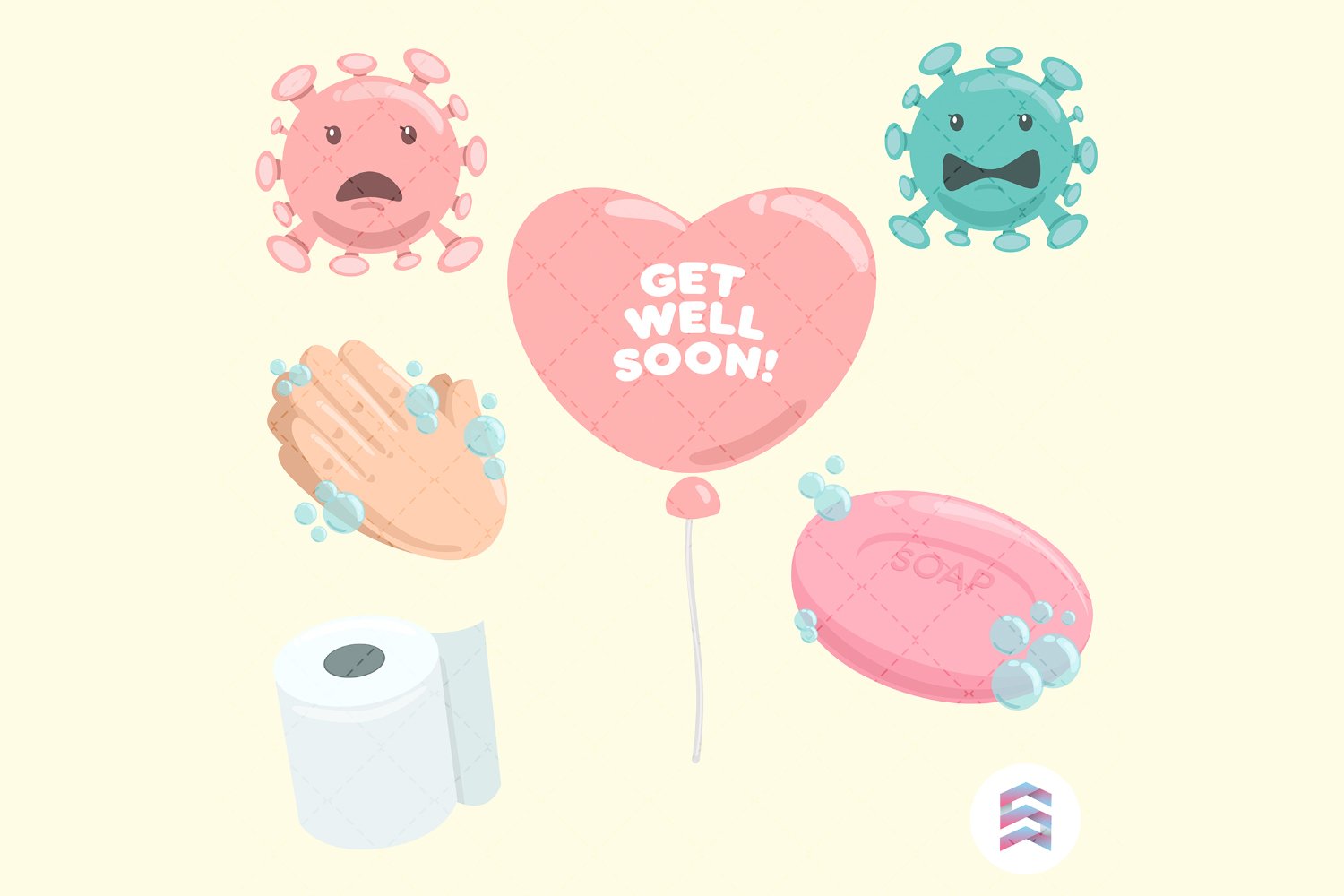 Covid-19 clip art, quarantine clip art (1049024) | Illustrations ...