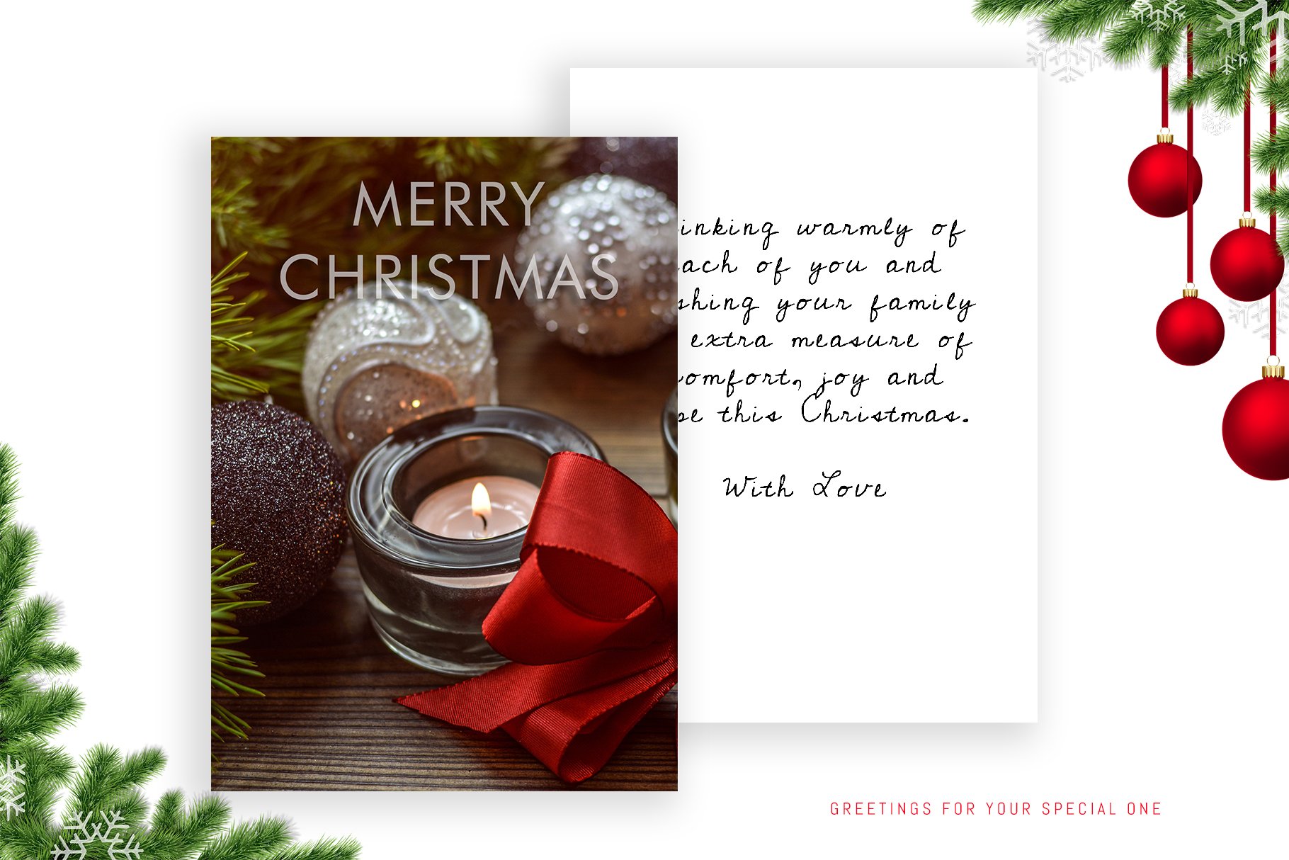 Christmas personalised greeting card for special one (179727 ...
