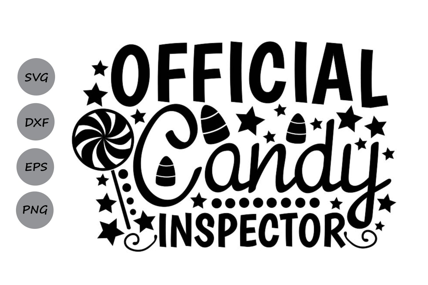 Official Candy Inspector Svg, Halloween Svg, Candy Corn Svg.