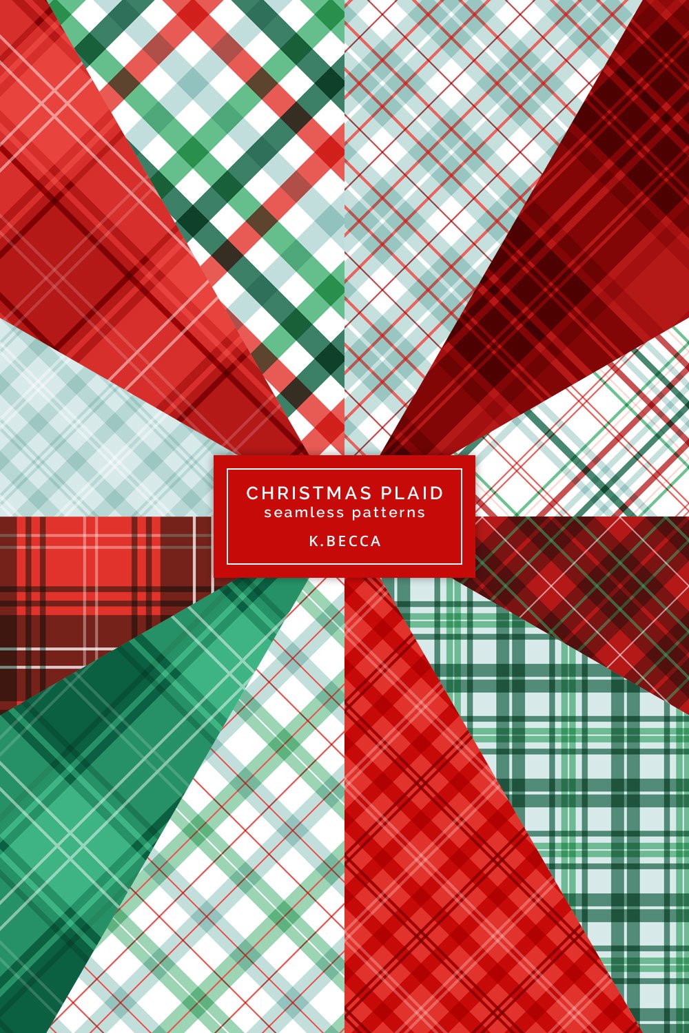 Sweet Christmas Plaid Background Patterns Seamless (386783) | Patterns ...