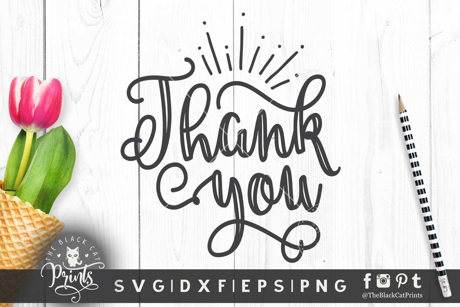 Thank you SVG DXF EPS PNG (97504) | Cut Files | Design Bundles