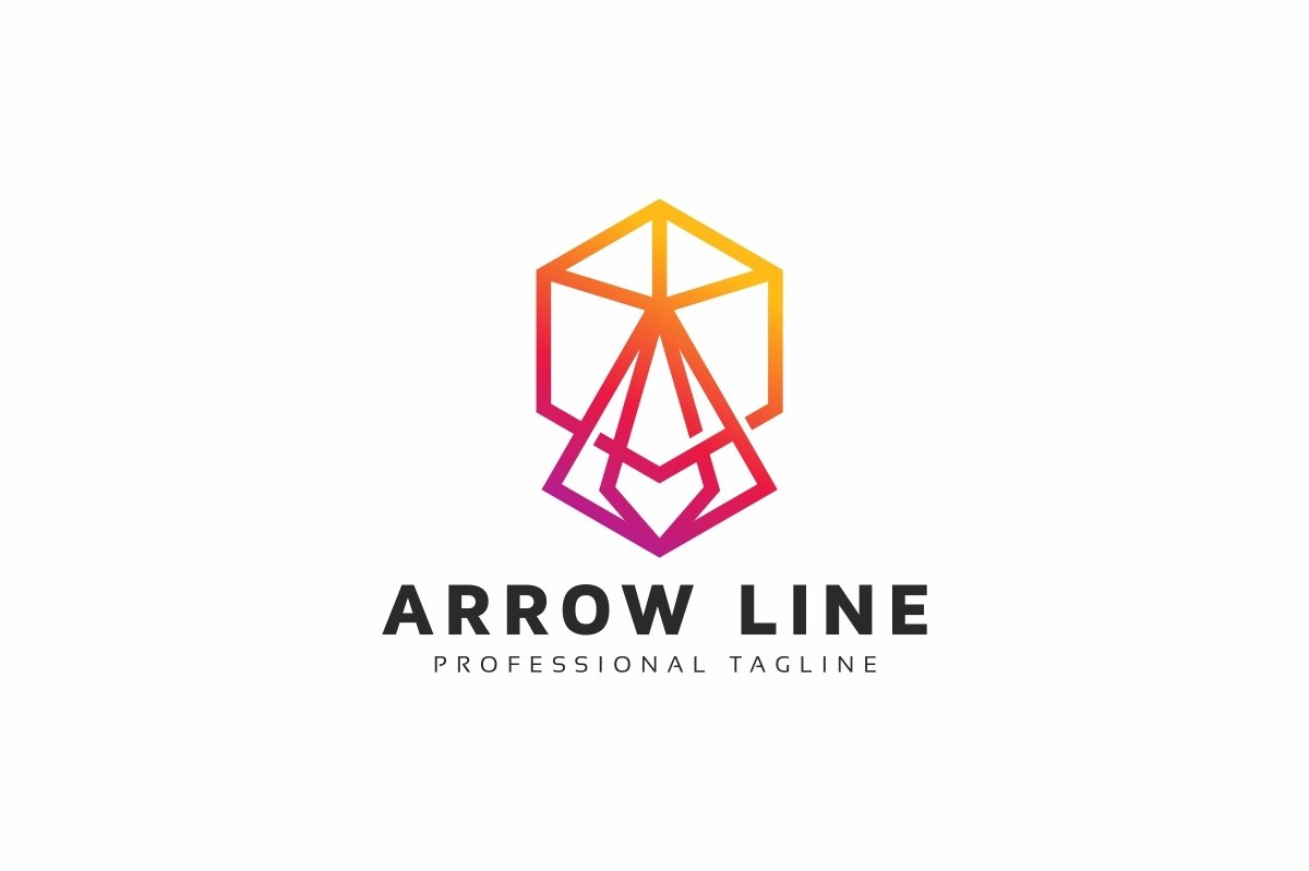 Arrow Line Logo (1259941) | Logos | Design Bundles