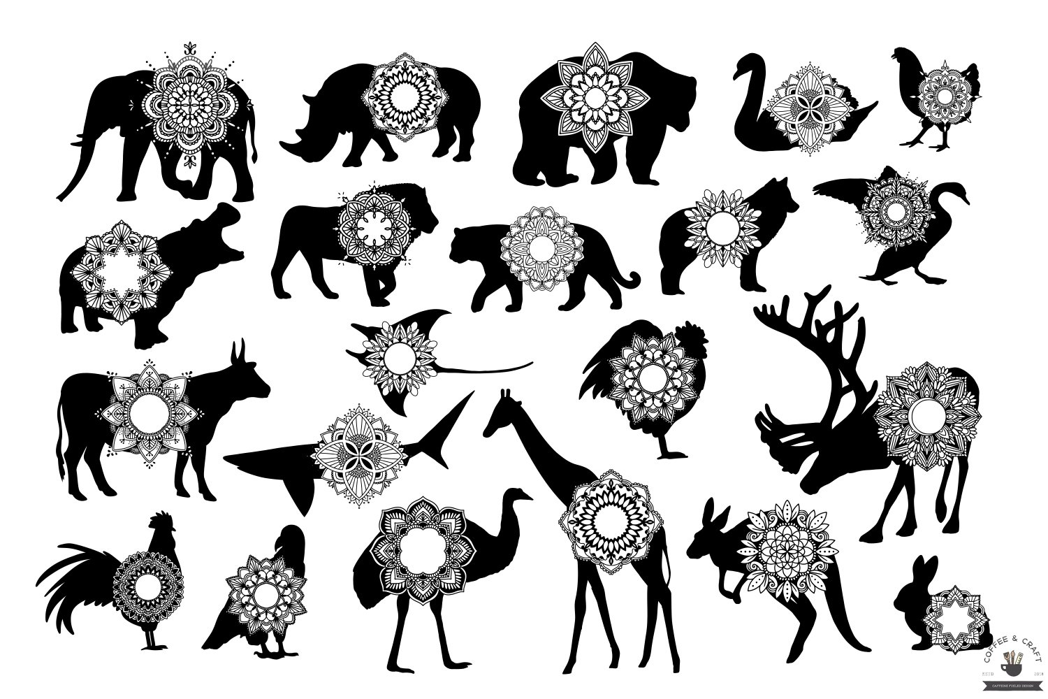 Mandala with animals