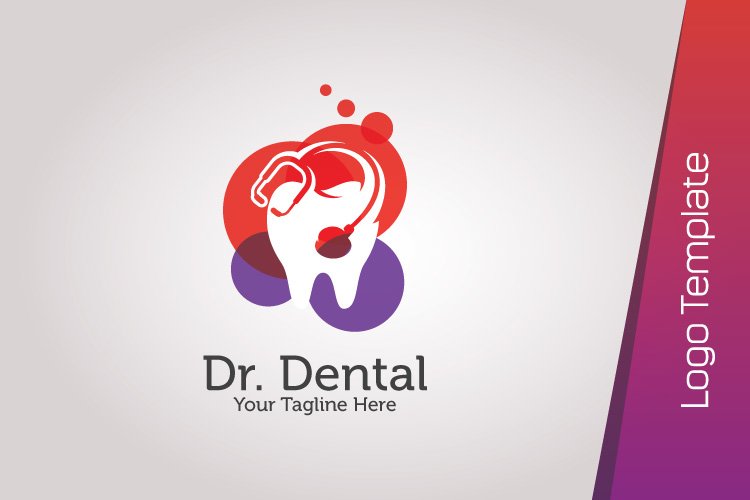 Dr. Dental Logo Template (138017) | Logos | Design Bundles