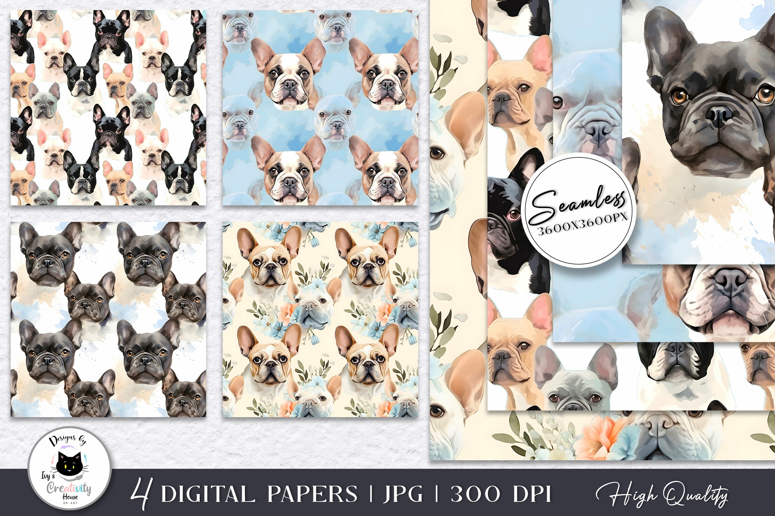 French Bulldog Pattern