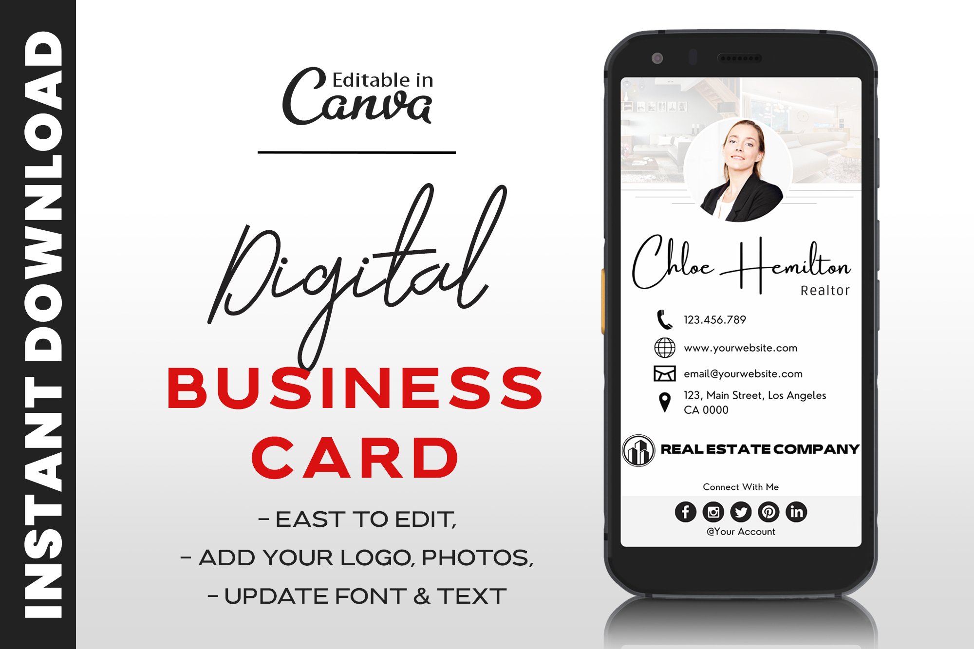Iphone Business Card Template