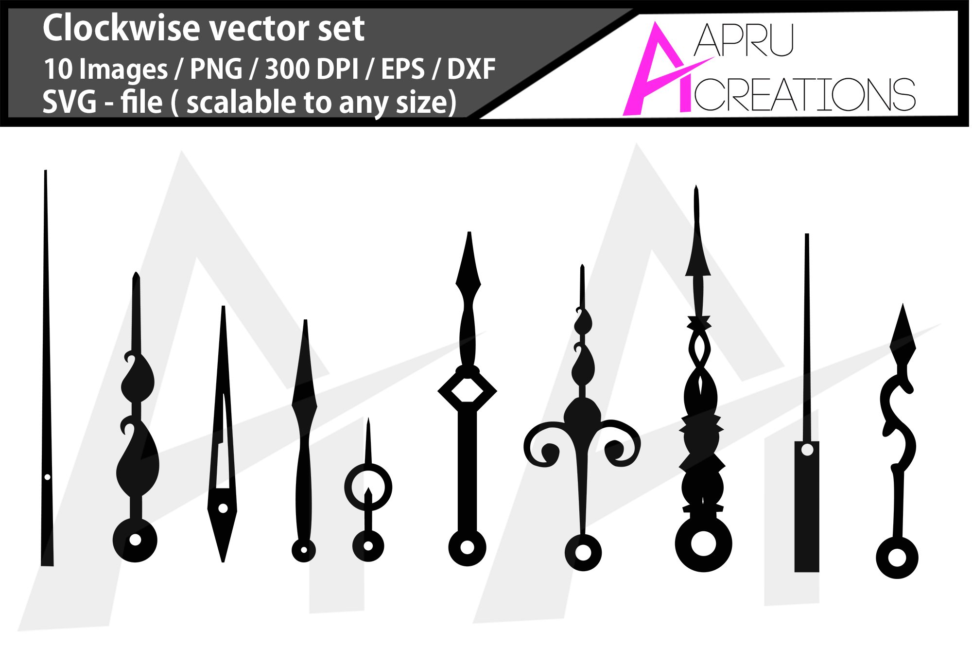 clockwise svg bundle (2018050) | SVGs | Design Bundles