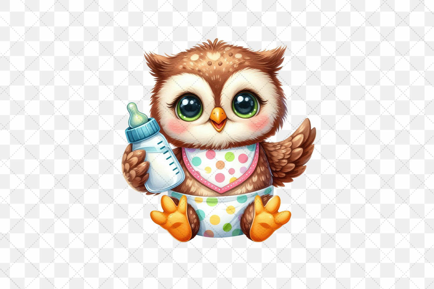 Cute Baby Owl Clipart