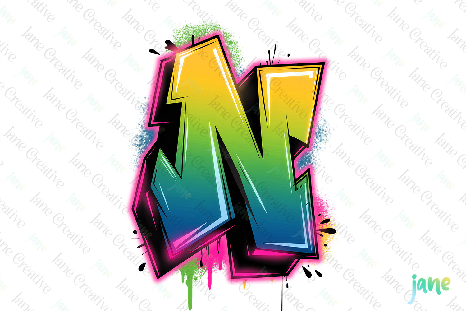 Graffiti Letters N