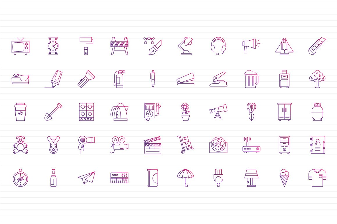 150 Purple Icons Pack (574143) | Icons | Design Bundles