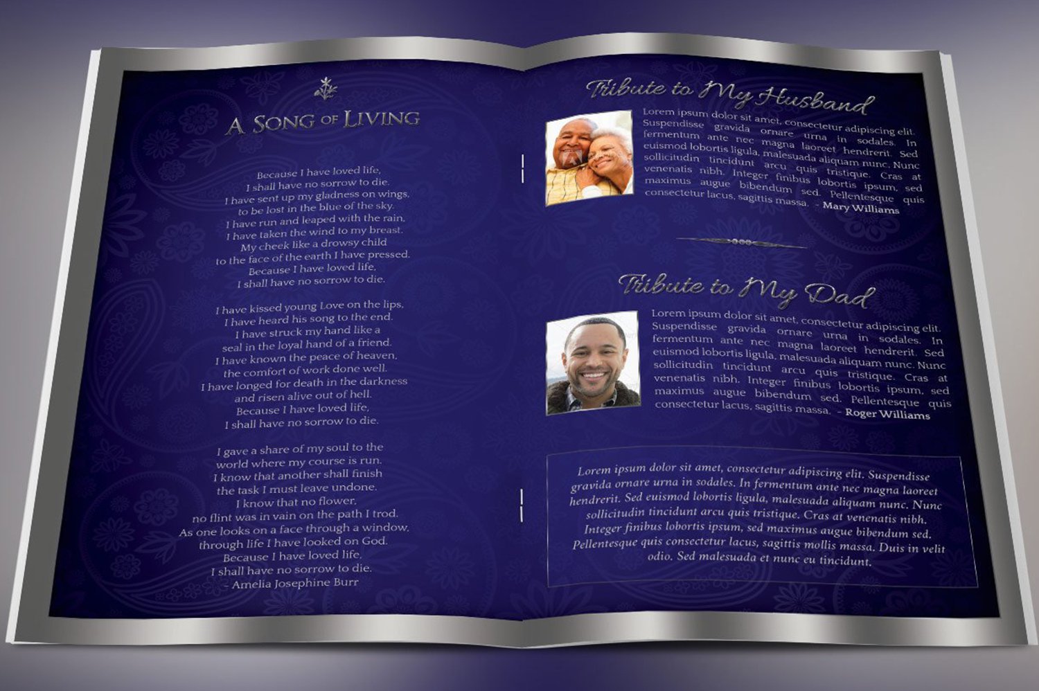 Dignity Funeral Program Template Bundle Publisher Word (255317 ...