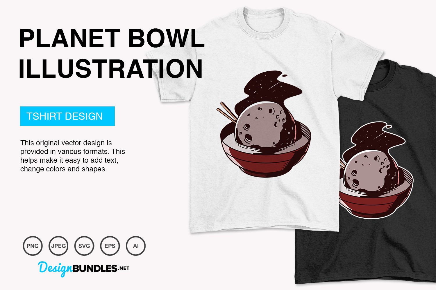 Planet Bowl Vector Illustration