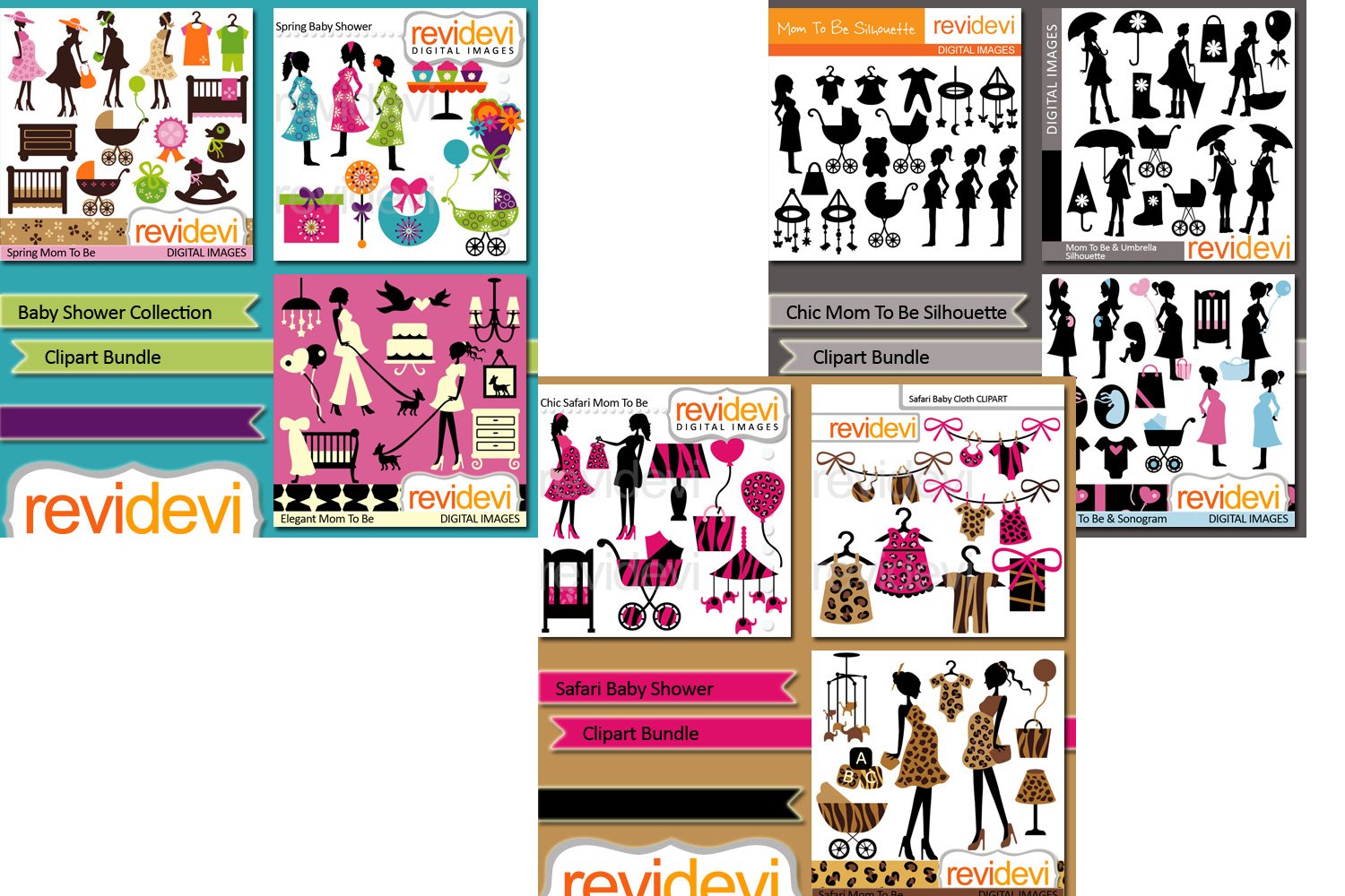 Mom to be, pregnant woman graphics illustration big bundle (74053 ...