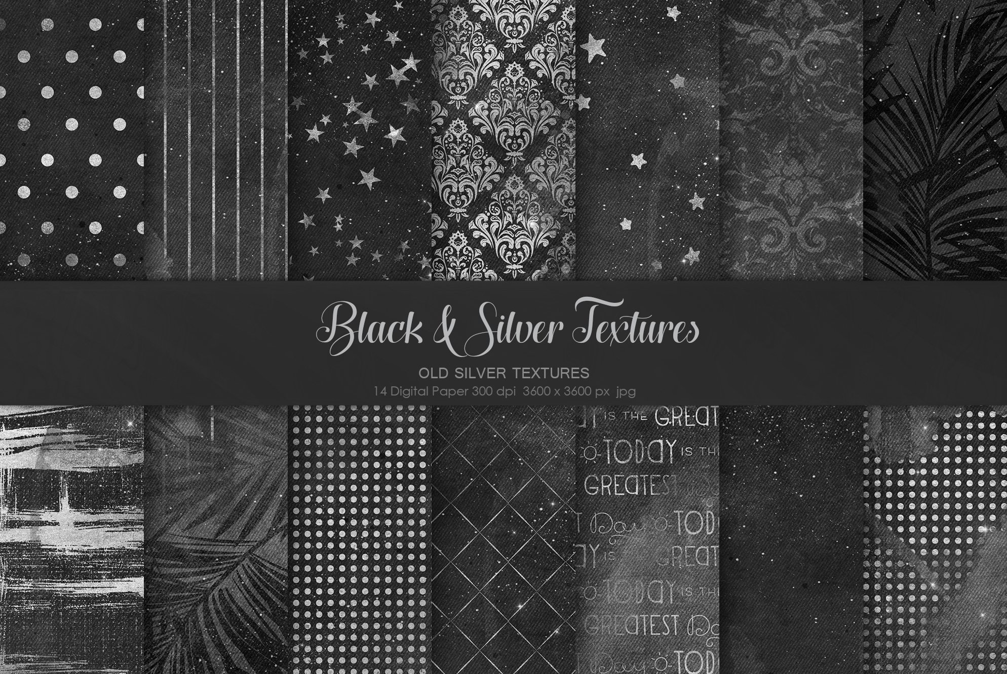 Black Silver Textures
