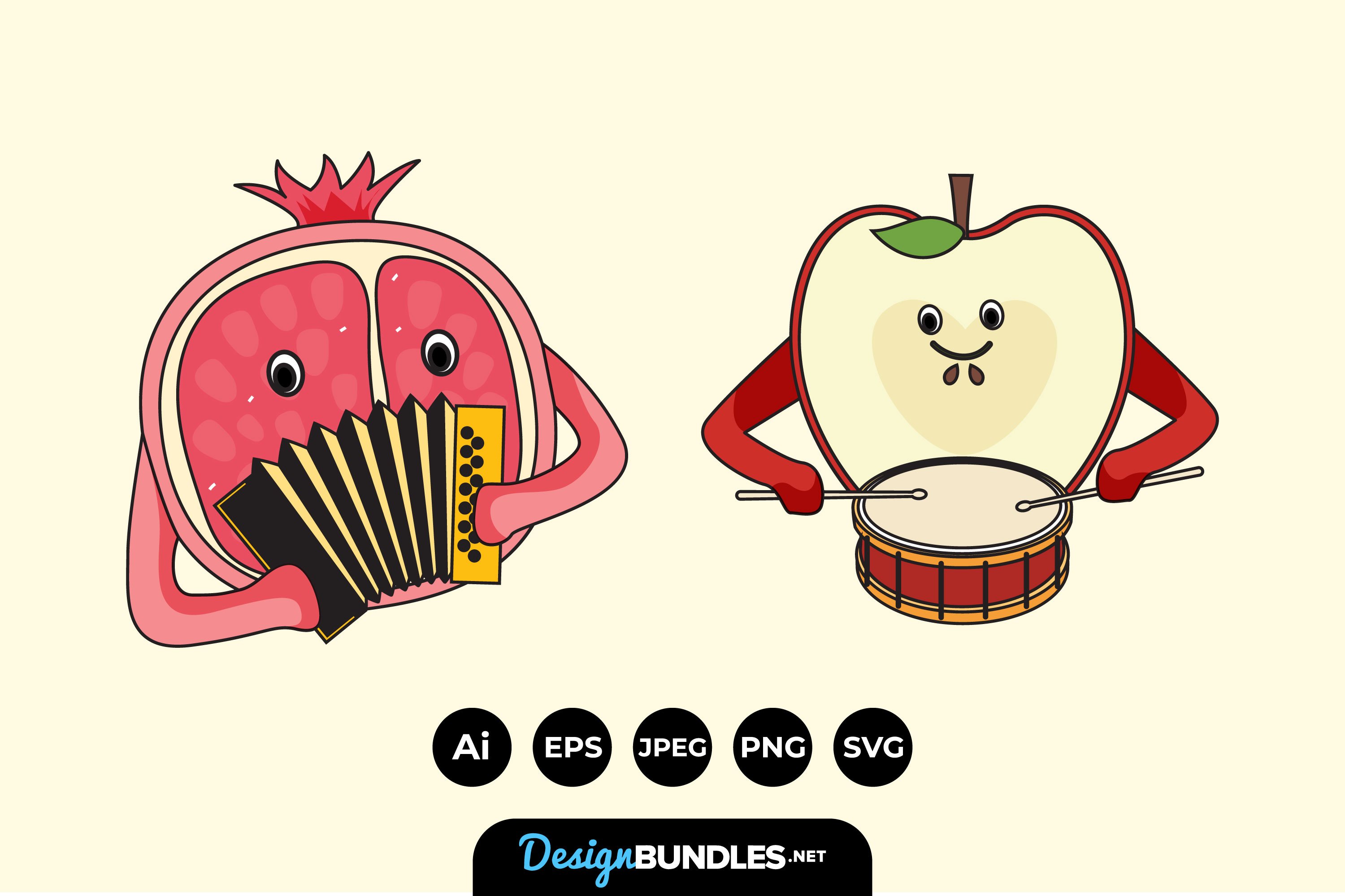 Fruit Band Illustrations