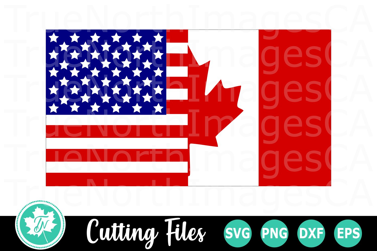 Dual Flag - A Canada SVG Cut File (204362) | SVGs | Design Bundles