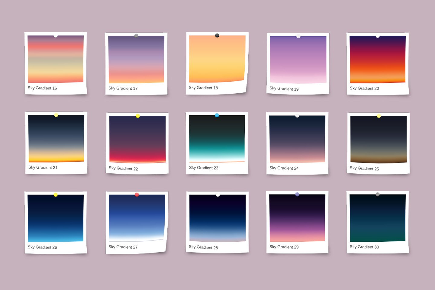 30 Realistic Sky Gradients for Photoshop & Illustrator (56789) | Add ...