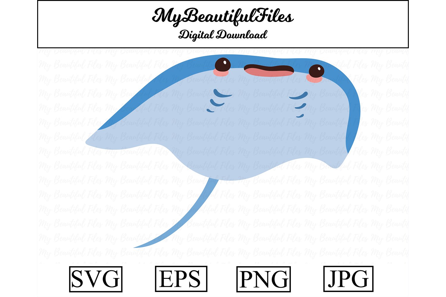Cute Stingray Drawing
