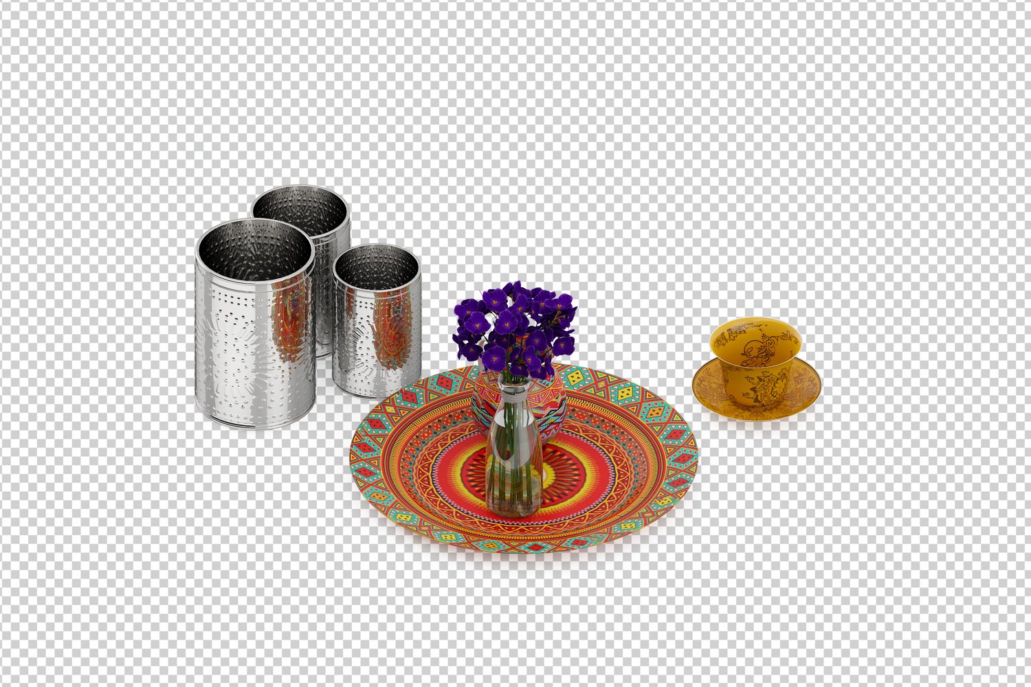 Isometric Decoration 3D isolated render (286492) | Elements | Design ...