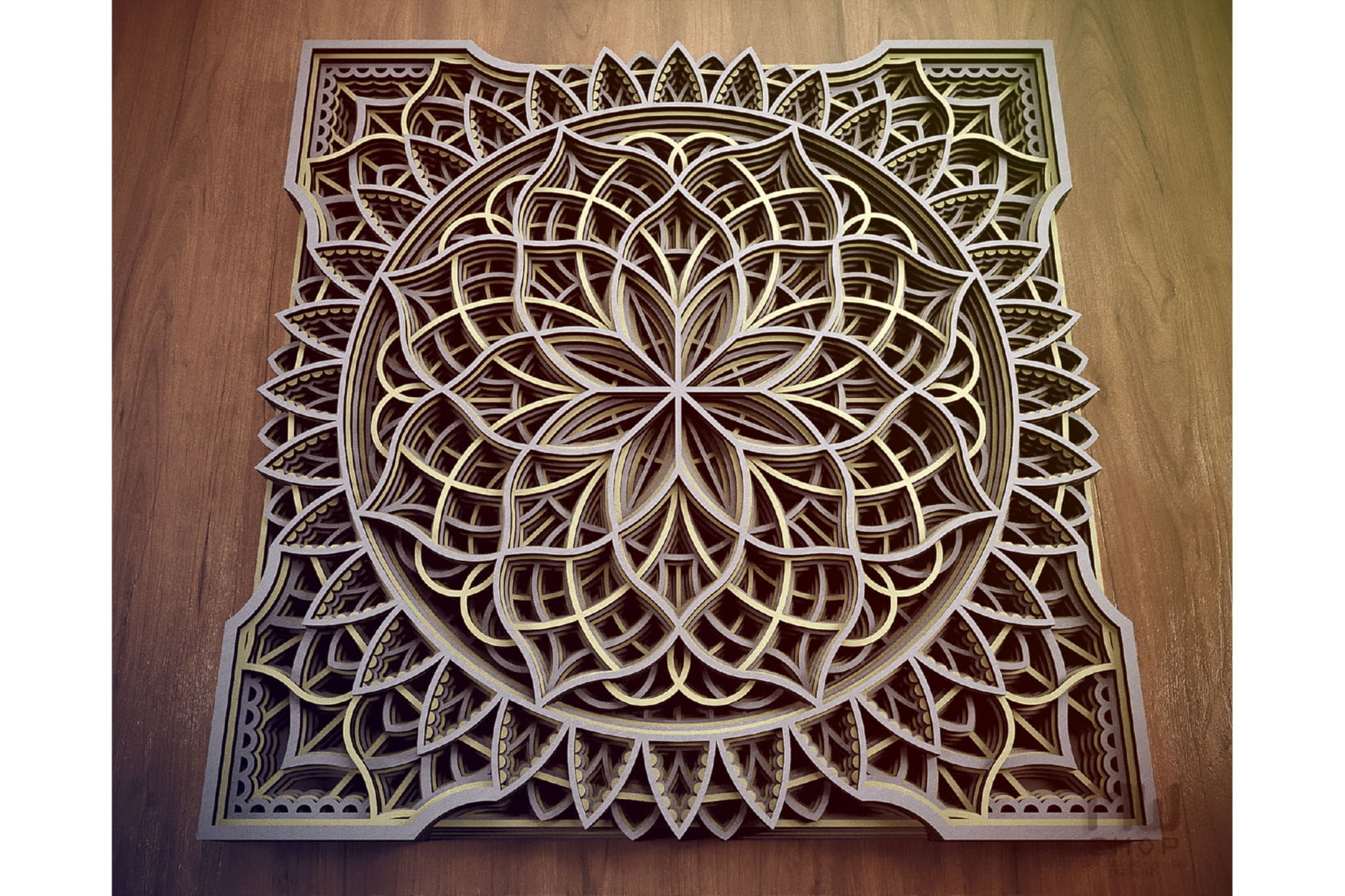 M34 - Layered Mandala for Laser, Multilayer Mandala SVG DXF (580863 ...