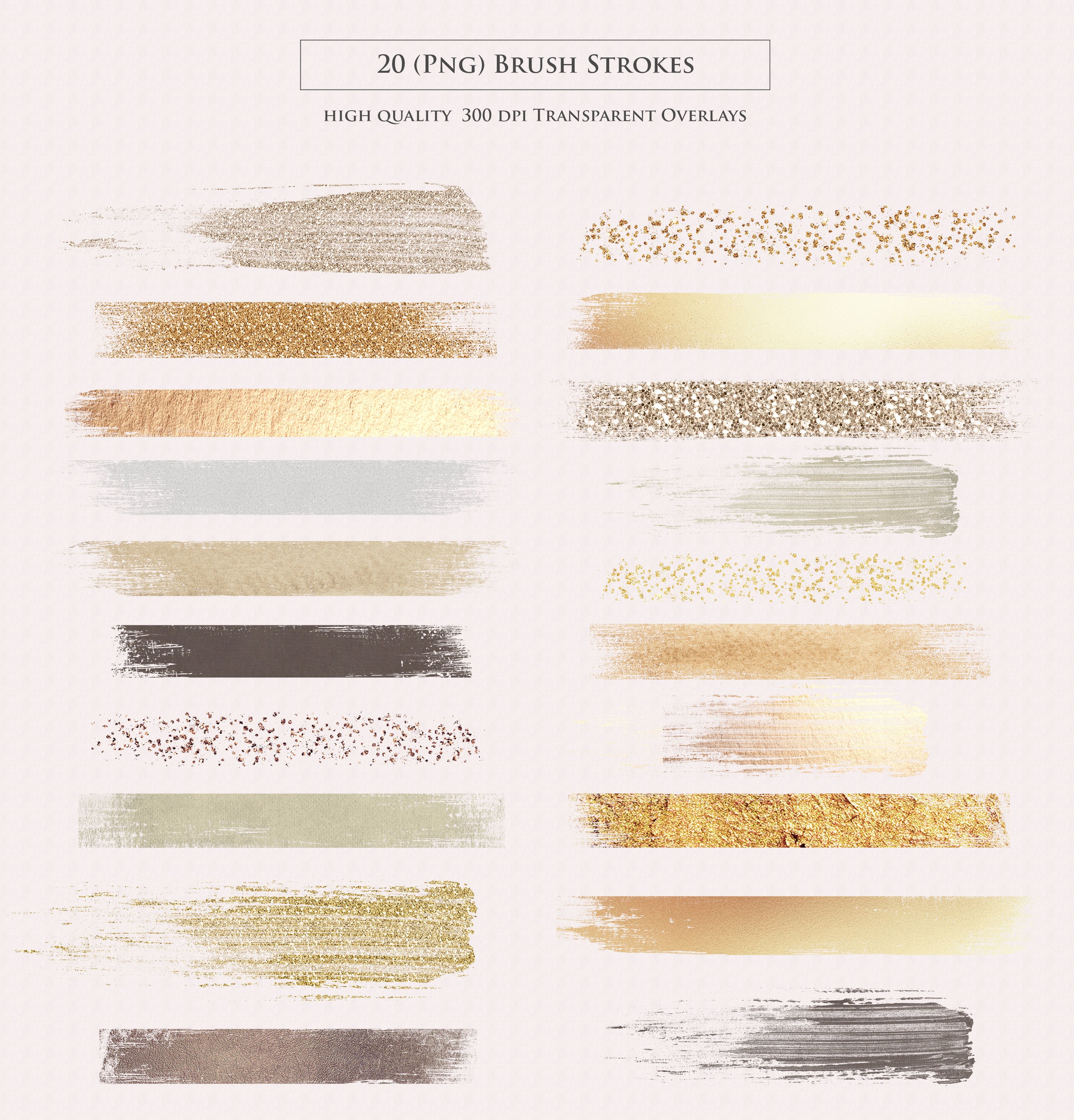 Brush Strokes Png Transparent Overlays