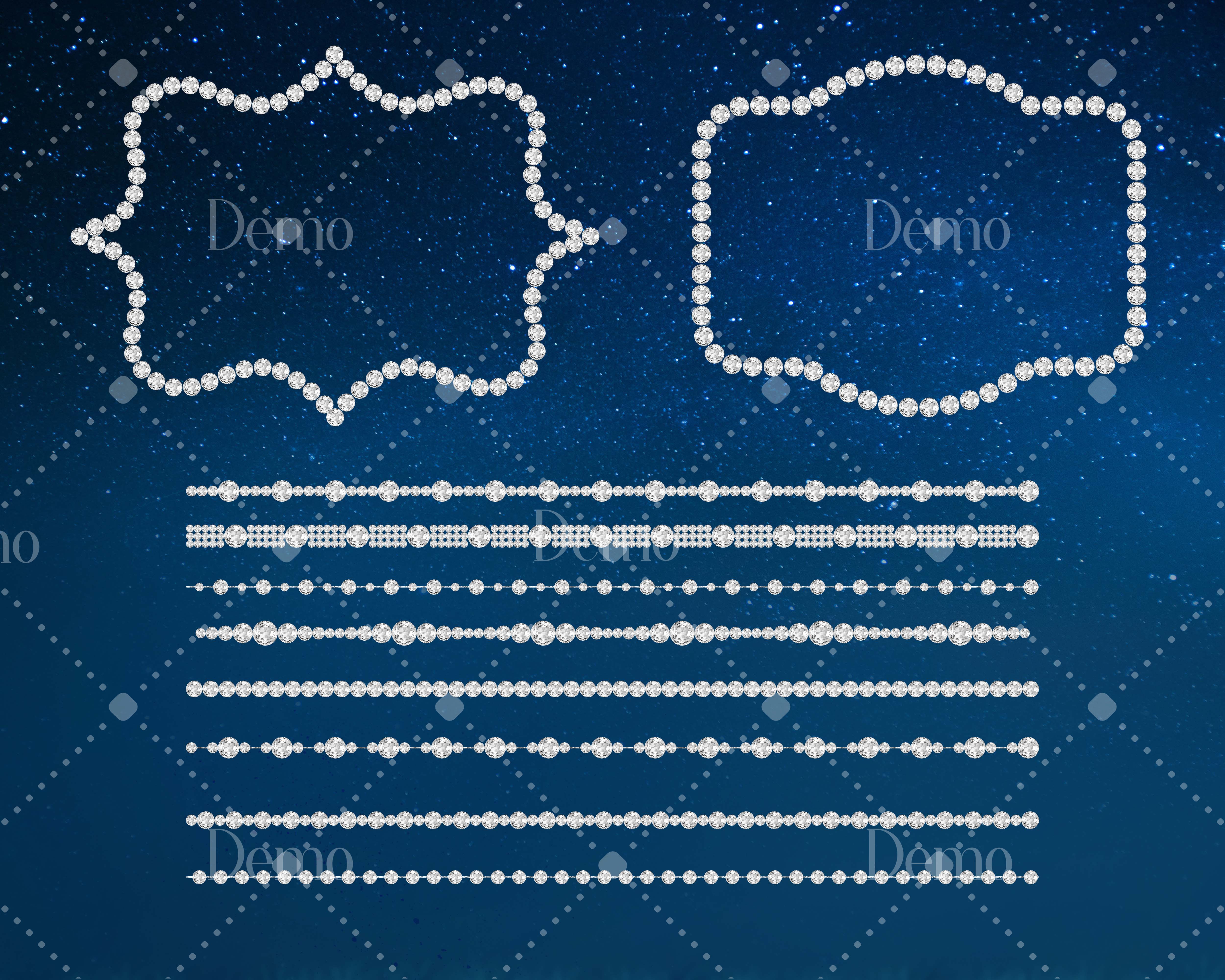 Diamond Frame, Diamond Dividers, Diamond String (97298) | Illustrations ...
