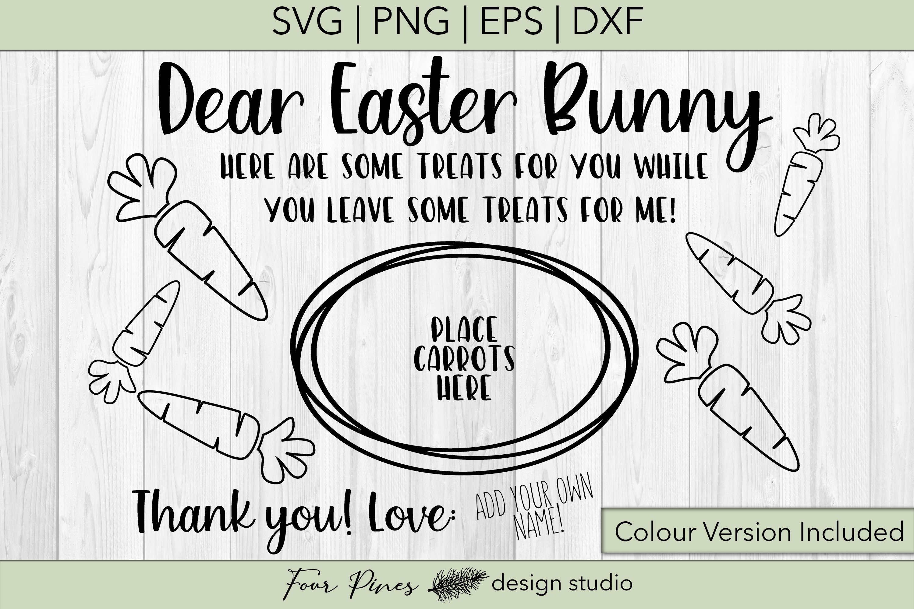 Dear Easter Bunny Add Your Own Name - 2 files included! V.1 (424290 ...