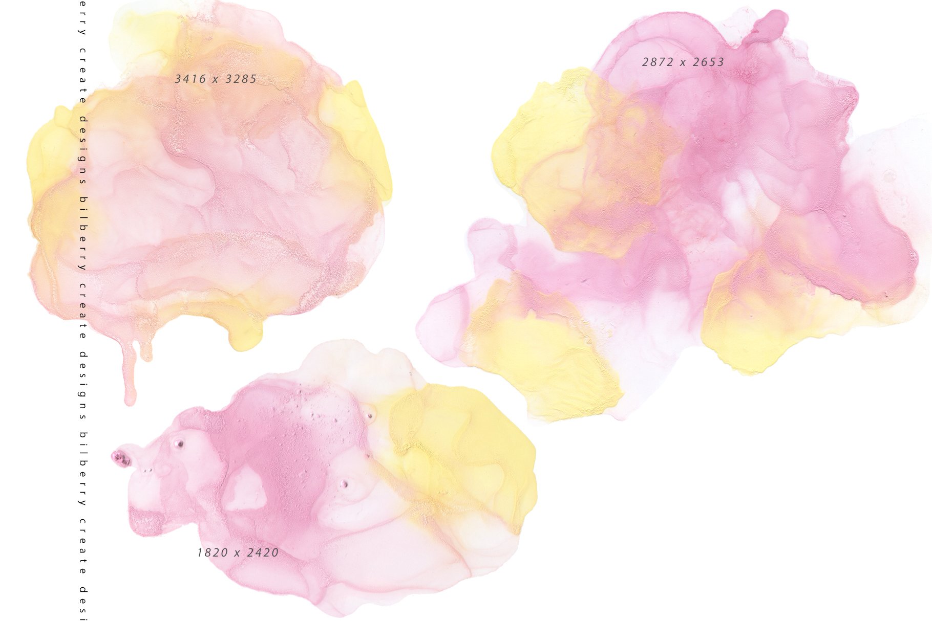 Pink Tender ink texture (576199) | Textures | Design Bundles