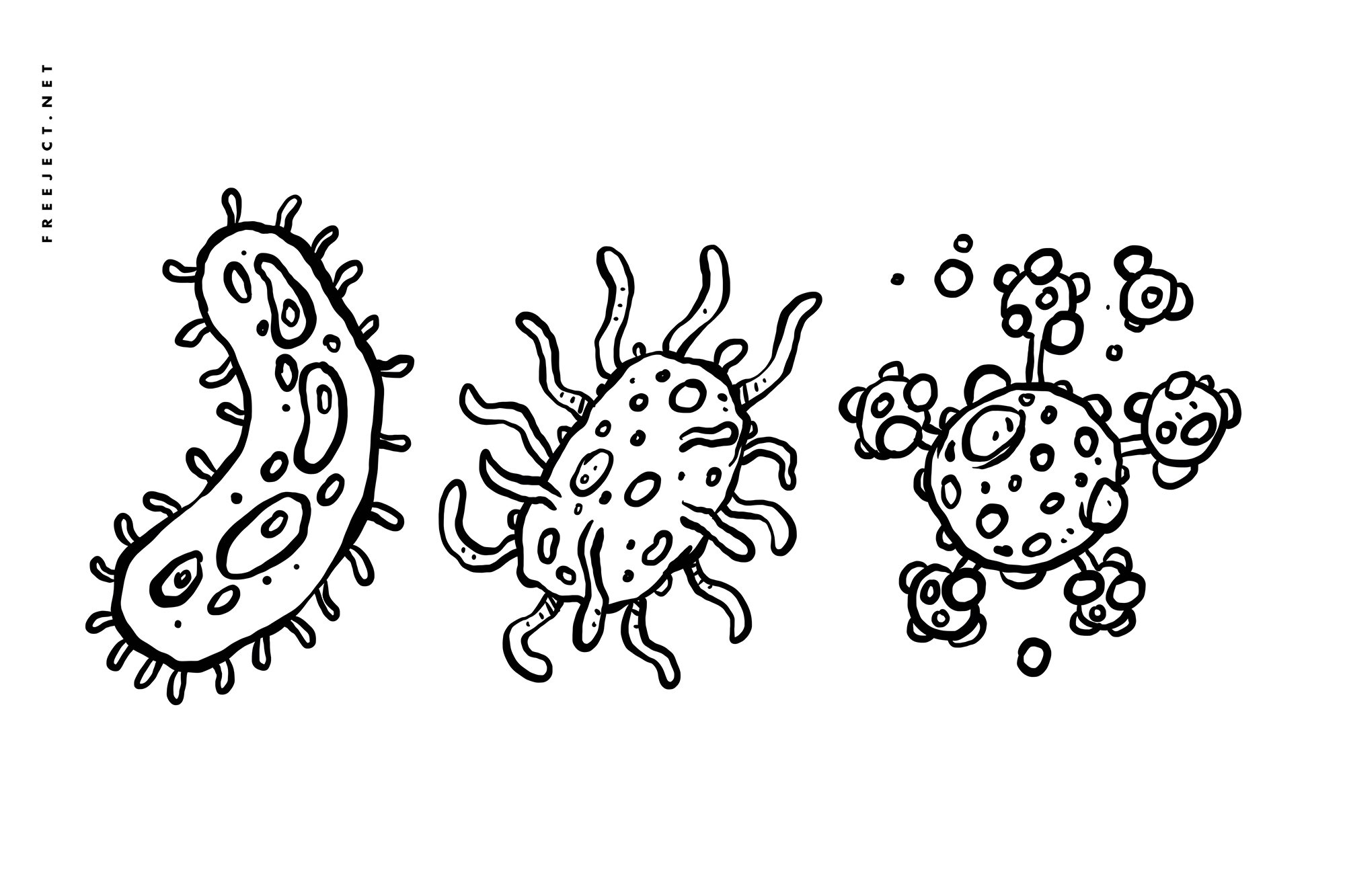15 Virus Hand drawn Illustration Vector (564733) | Illustrations ...