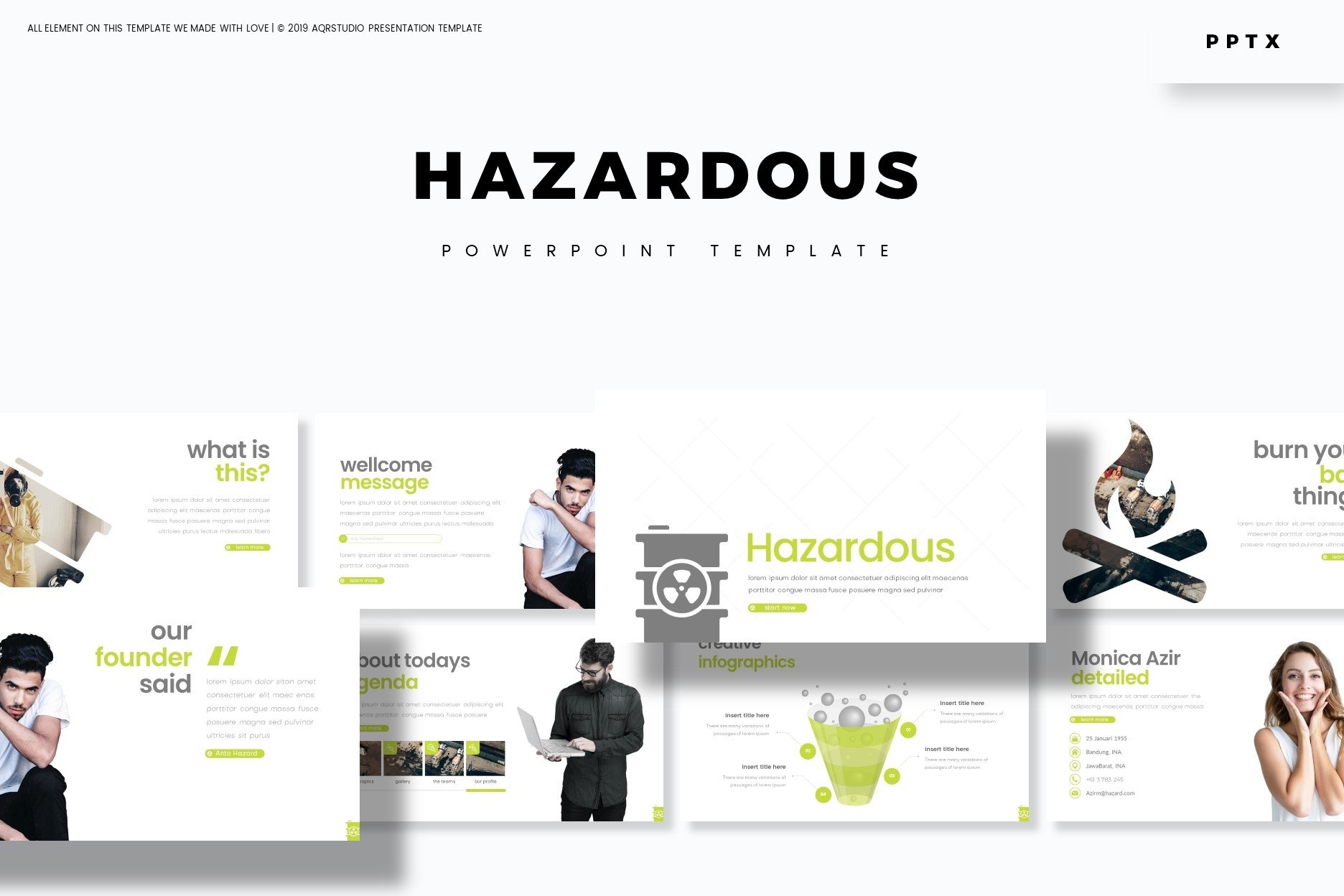 Hazardous - Powerpoint Template (334186) | Presentation Templates ...