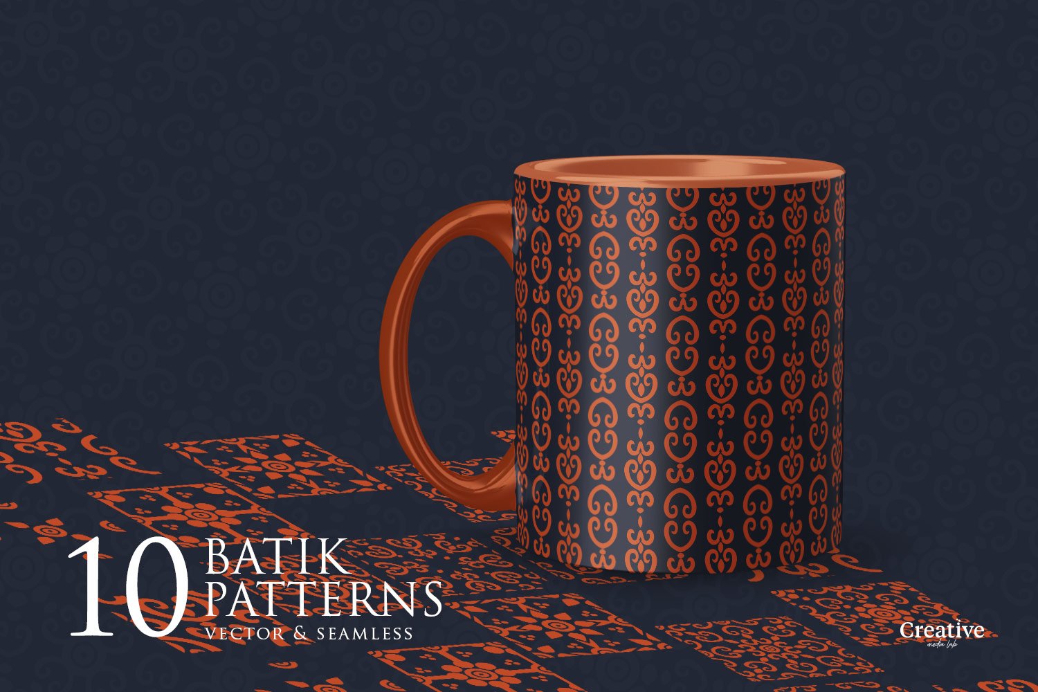 10 Batik Patterns (328256) | Patterns | Design Bundles