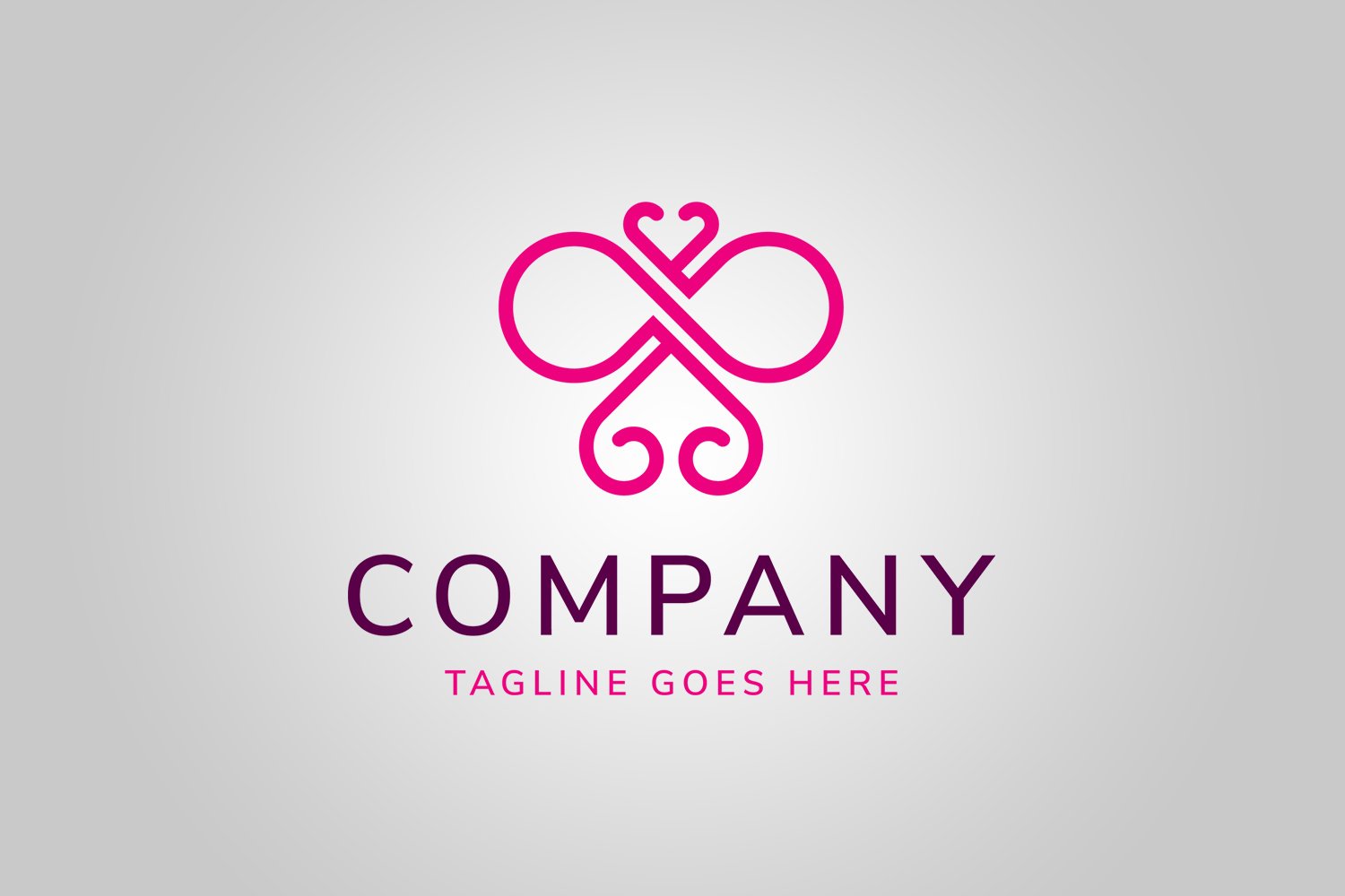 Infinity Butterfly Logo Template (534468) | Logos | Design Bundles