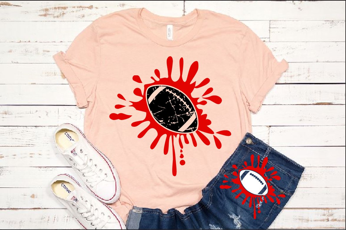 Blood Football svg Splash Splatter valentine's day 1183S (191618 ...