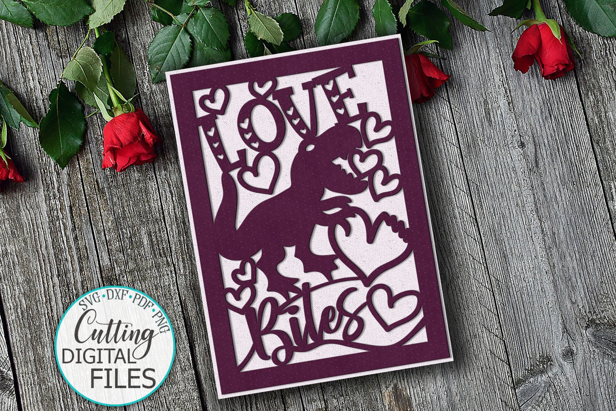 Valentines day cards bundle svg dxf cut out templates (1141749 ...