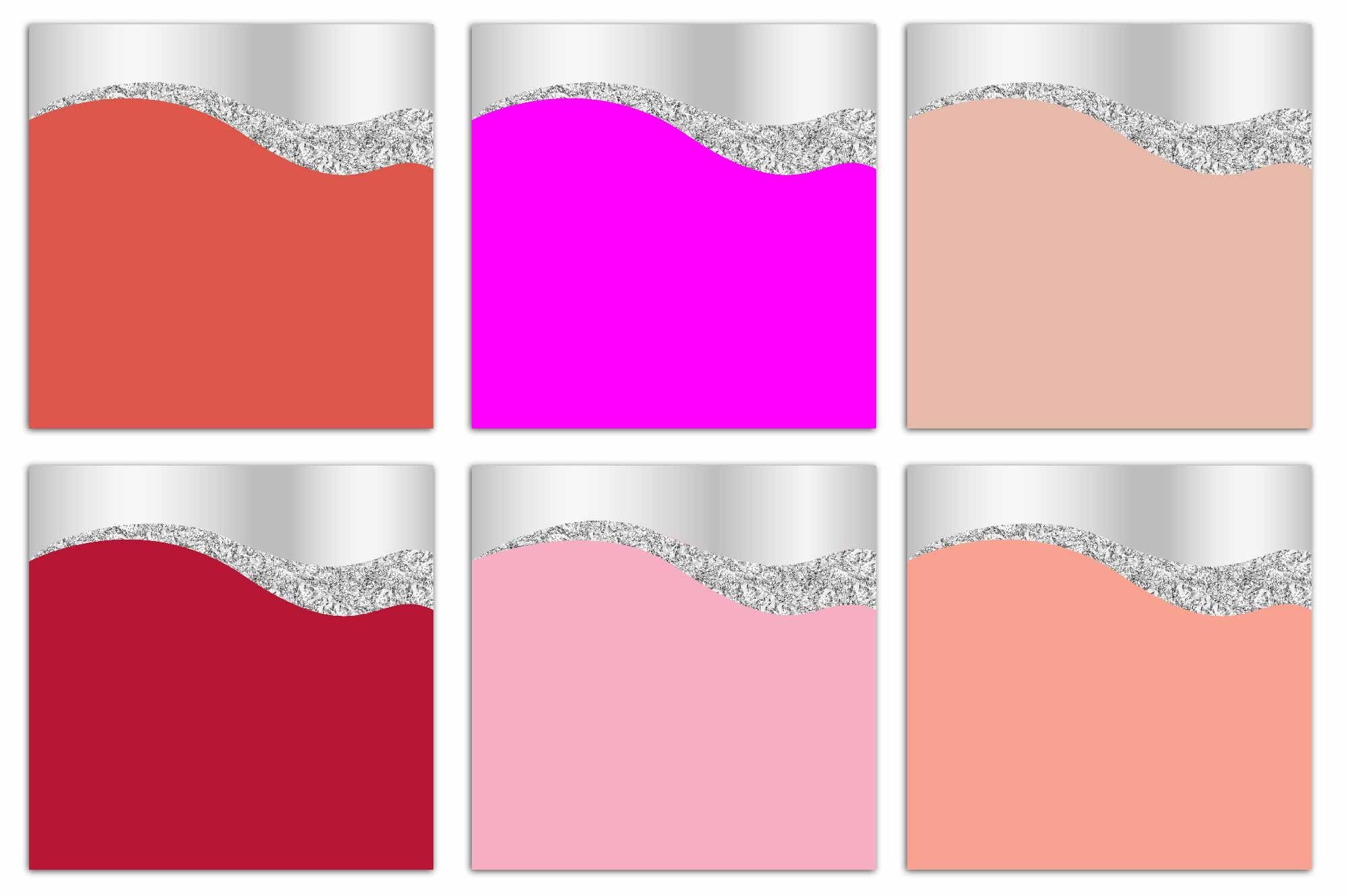 Deluxe Silver Digital Paper (552558) | Backgrounds | Design Bundles